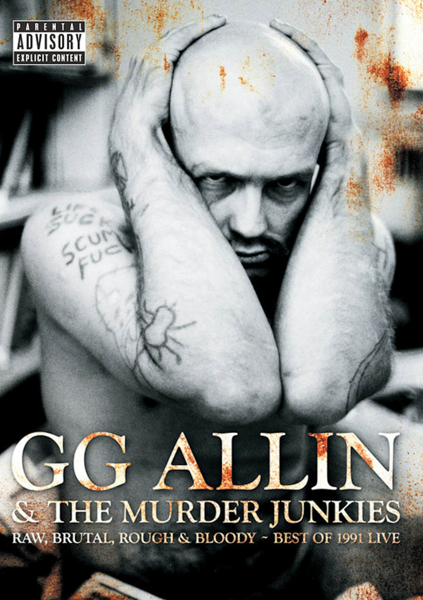 GG Allin DVD - Raw,Brutal,Rough & Bloody-1991