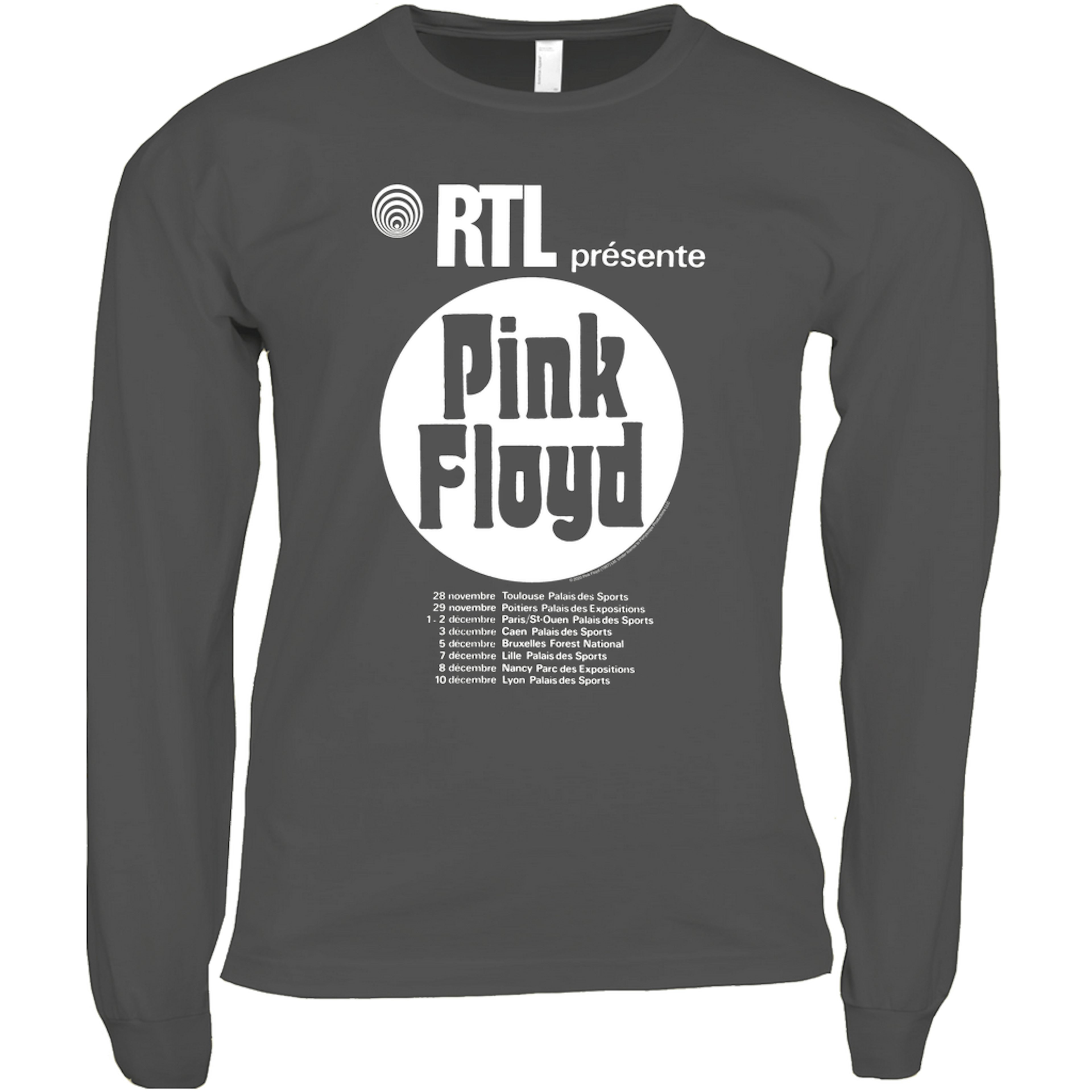 Pink Floyd Long Sleeve Shirt | RTL Presente Concert Flyer Pink Floyd Shirt