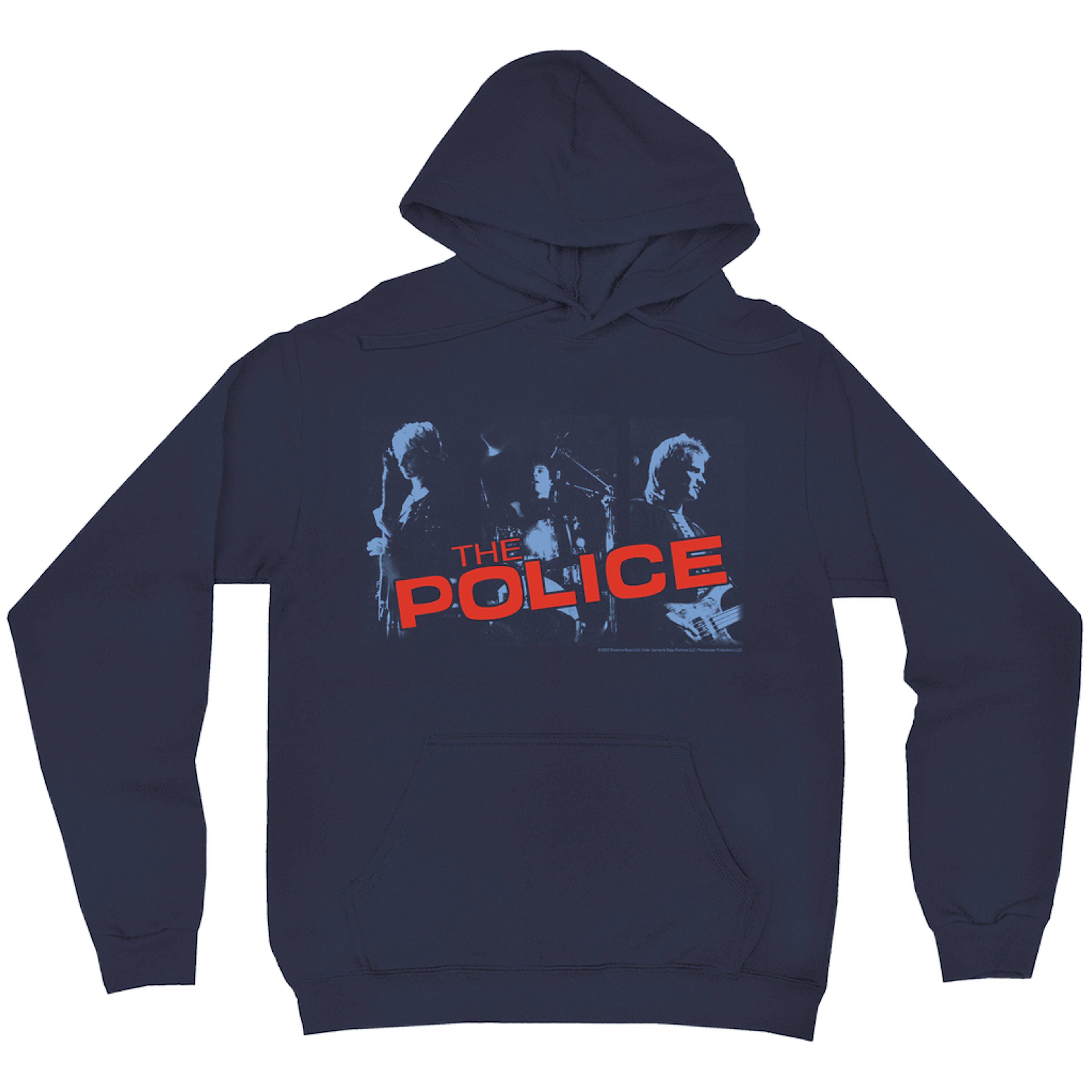The Police Hoodie | The Police Band Photo And Logo Red The Police Hoodie