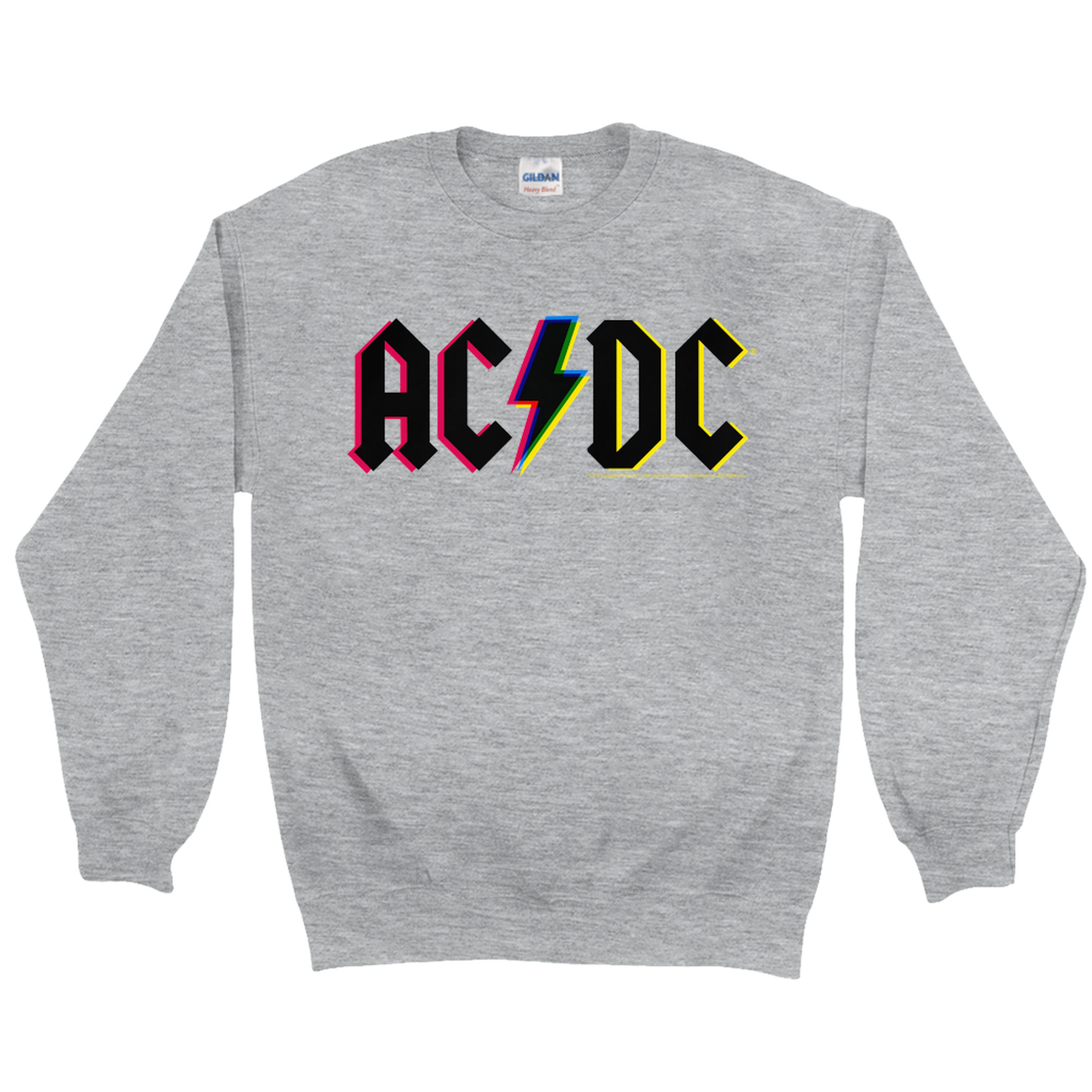 AC/DC Neon Glitch Logo Sweatshirt (Merchbar Exclusive)
