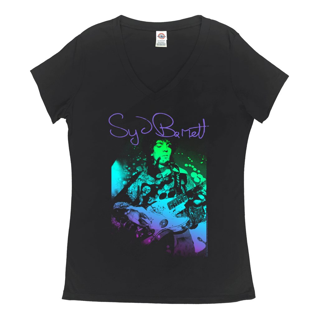 Syd Barrett Ladies' V-neck T-Shirt | Syd Psychedelic Design Syd Barrett ...