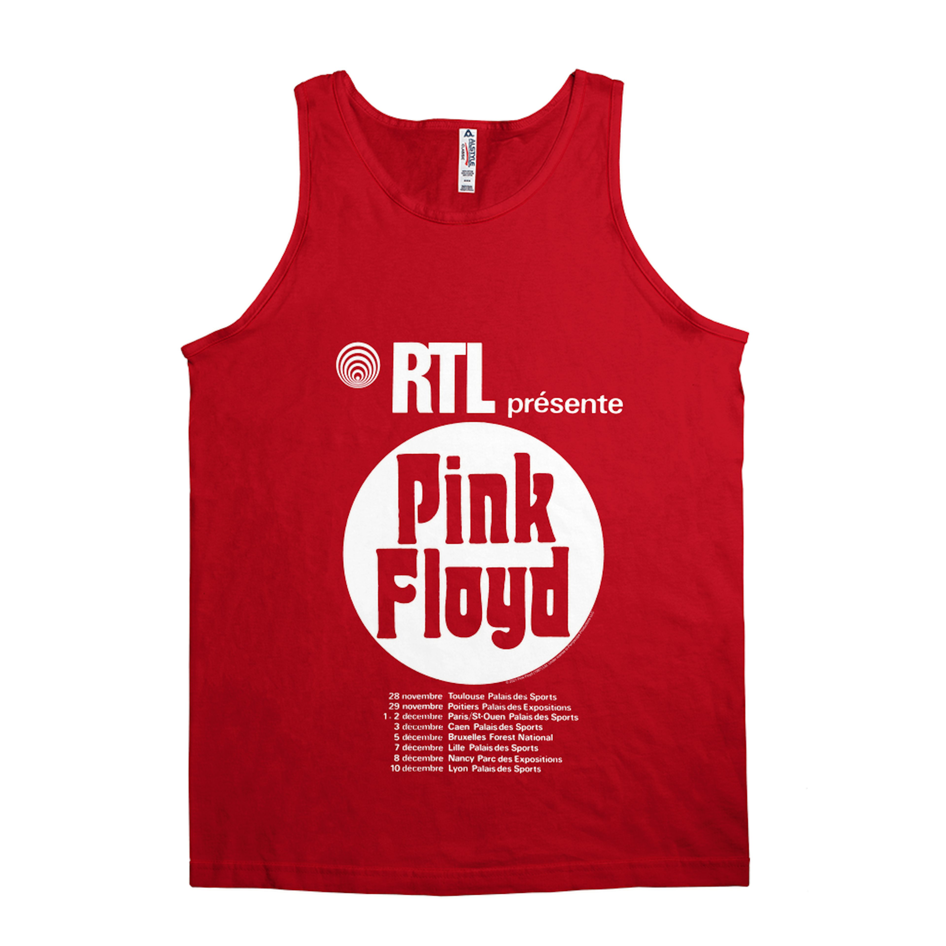 Pink Floyd Unisex Tank Top | RTL Presente Concert Flyer Pink Floyd Shirt