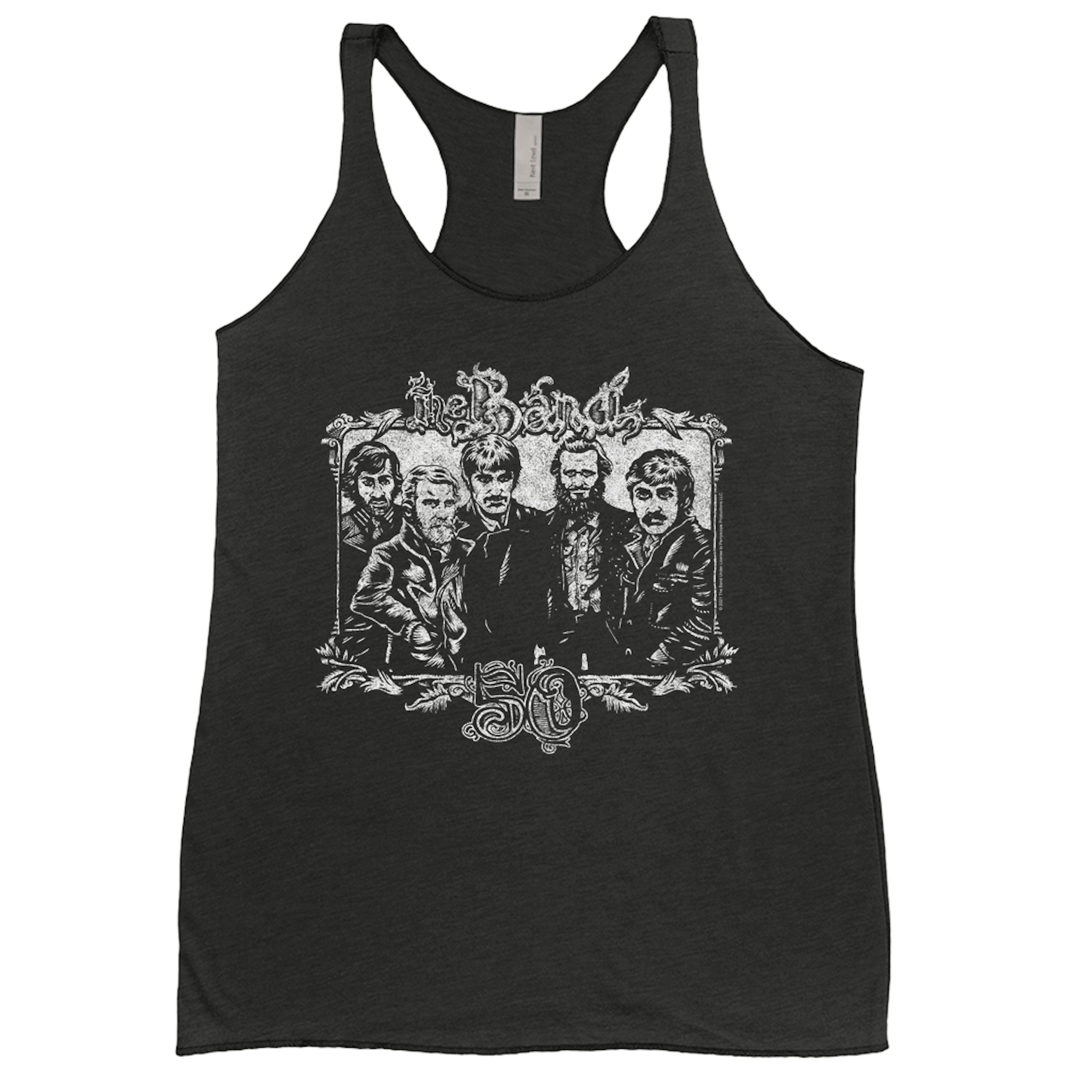 The Band Ladies' Tank Top | 50th Anniversary Logo White Distressed The ...