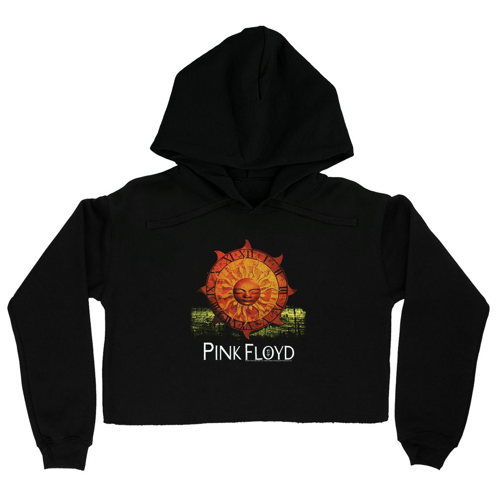 Pink Floyd Hoodie | Sundial Brockum Design Distressed Pink Floyd Crop ...
