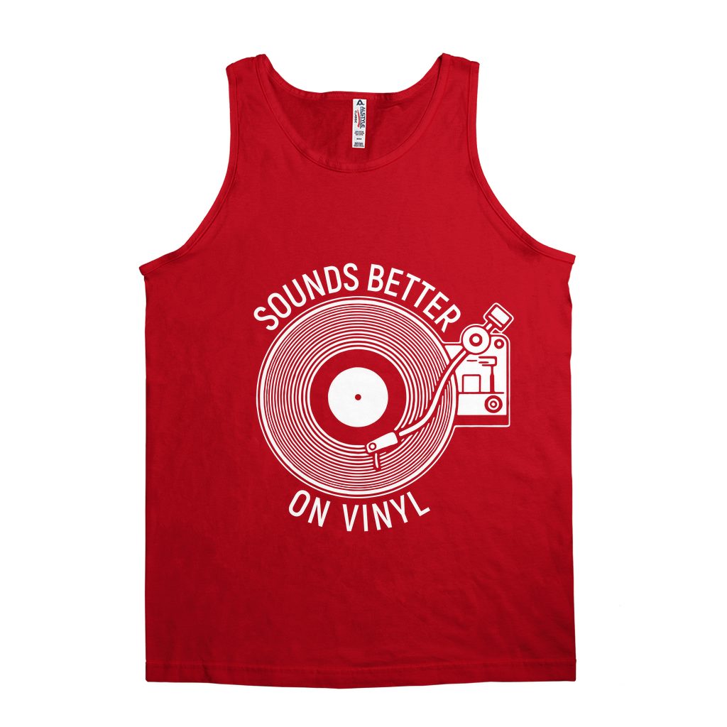 Merchbar Music Life Unisex Tank Top | Vinyl Sounds Better Merchbar ...