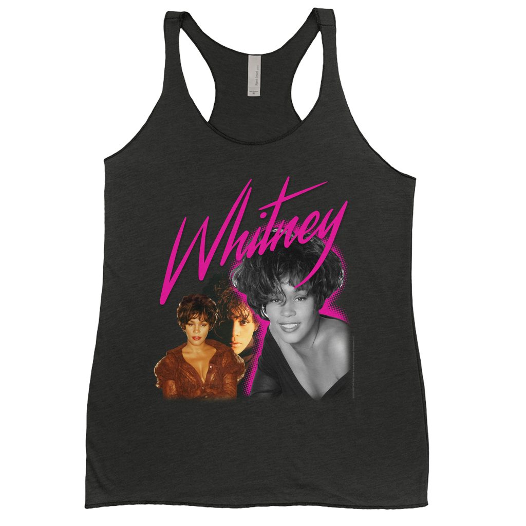 Whitney Houston Ladies' Tank Top | Whitney Pink Pop Art Photo Collage ...