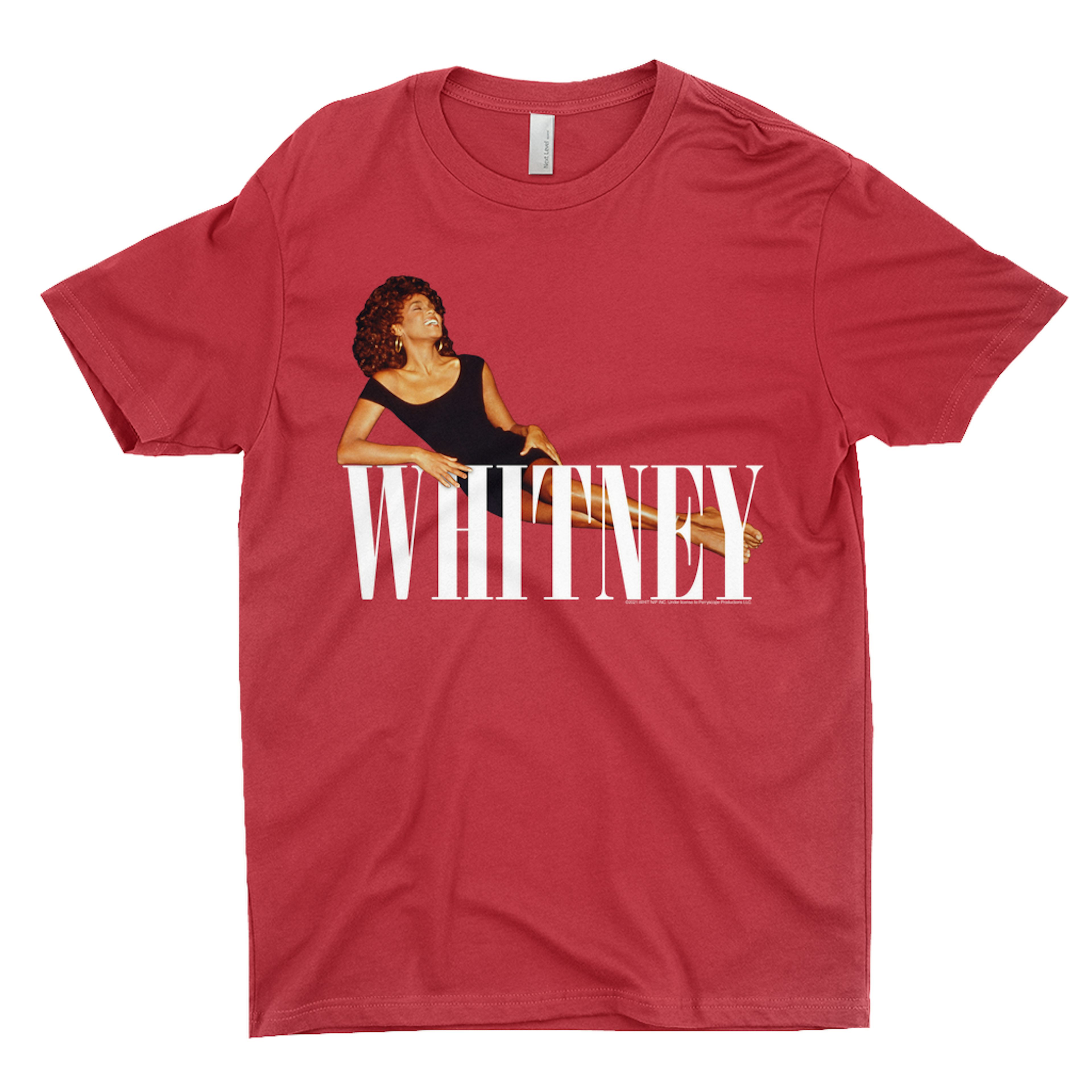 Whitney Houston T-Shirt | Whitney Laying On Logo White Whitney Houston ...