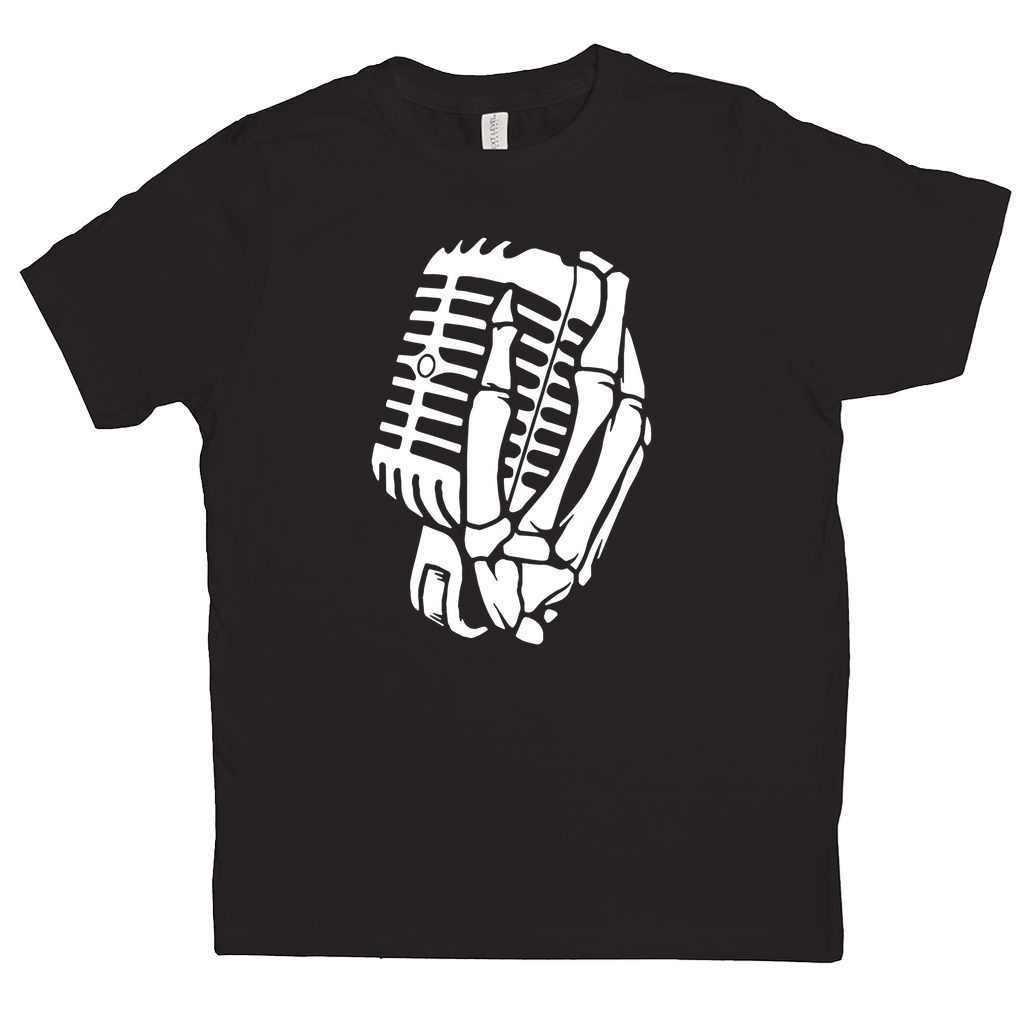 Merchbar Music Life Kids T-shirt | Skelehands On The Mic Merchbar Music ...