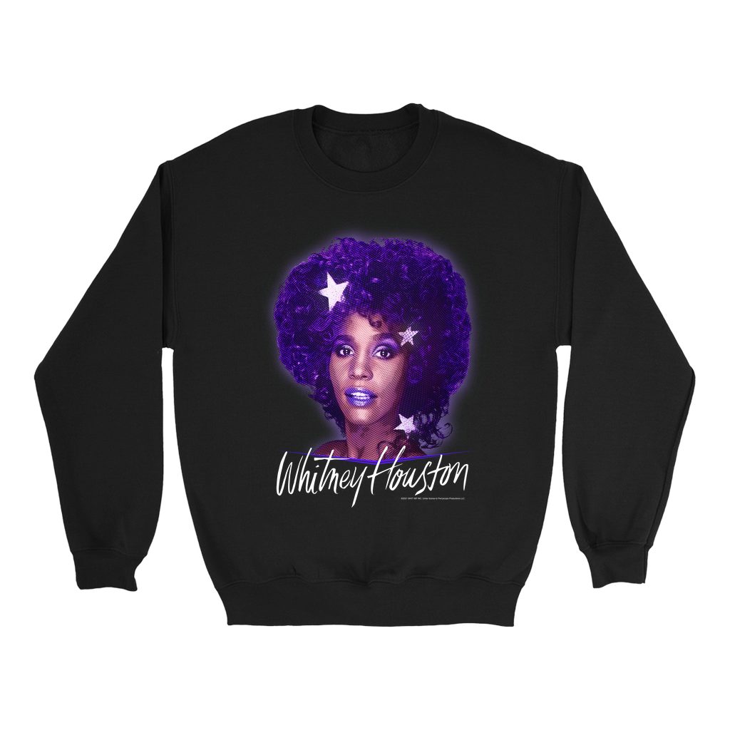 Whitney Houston Sweatshirt | Whitney Album Photo Purple Design Whitney ...