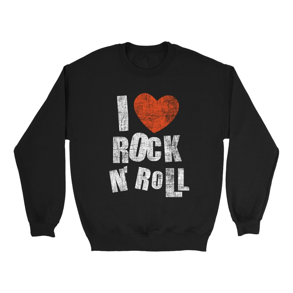 Merchbar Music Life Sweatshirt | I Heart Rock n' Roll Merchbar Music ...
