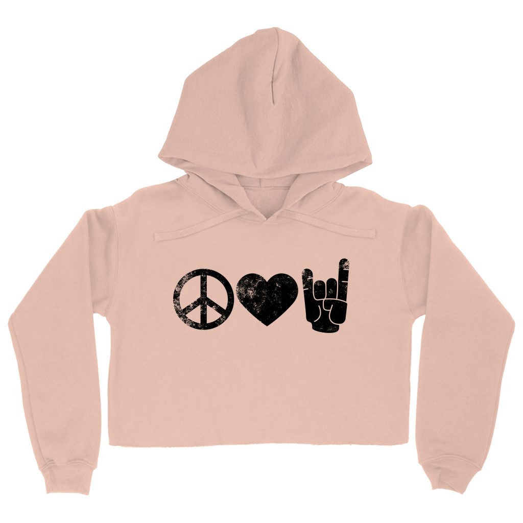 Merchbar Music Life Hoodie | Peace Love Rock n' Roll Merchbar Music ...