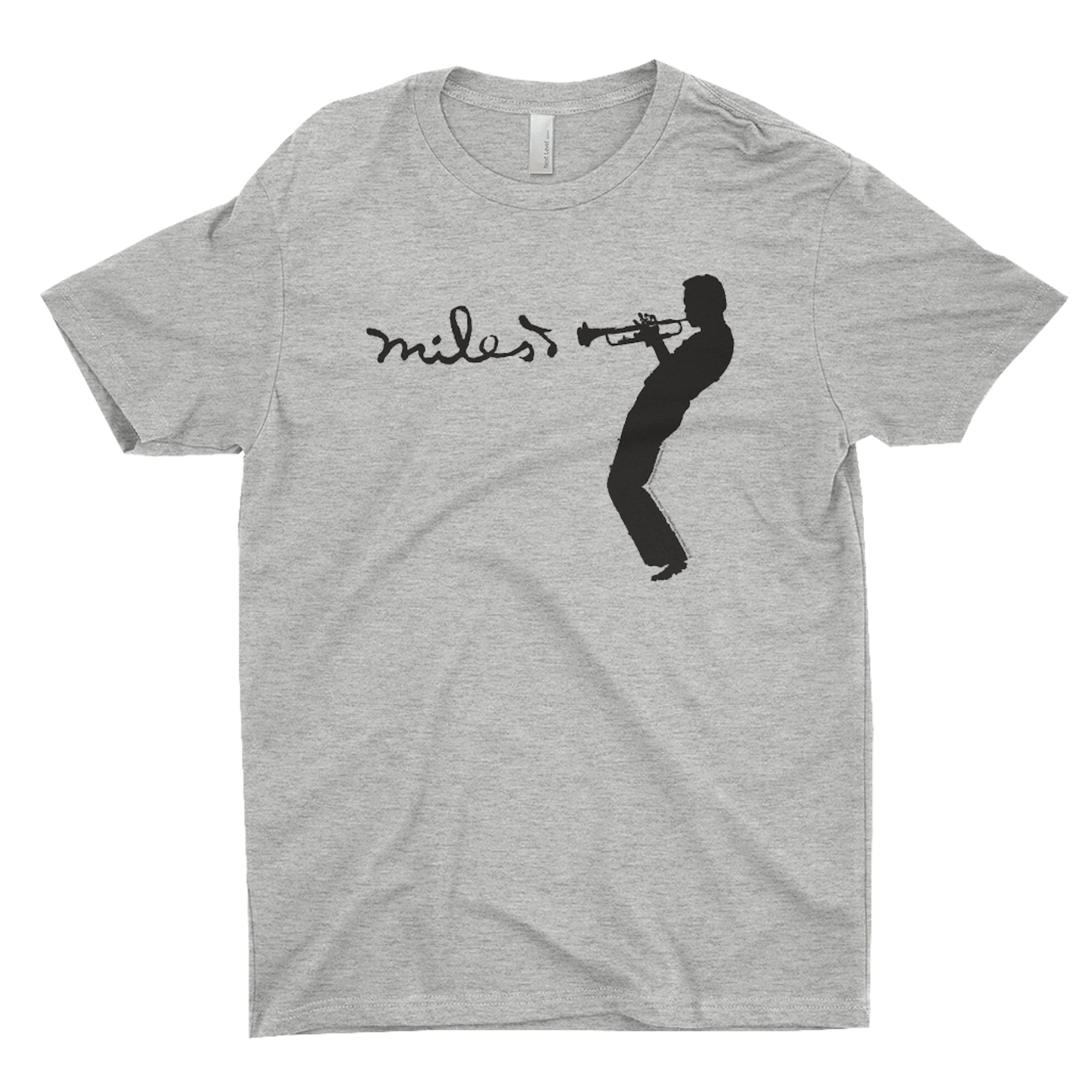 Miles Davis T-Shirt | Miles Playing Trumpet Logo Miles Davis Shirt