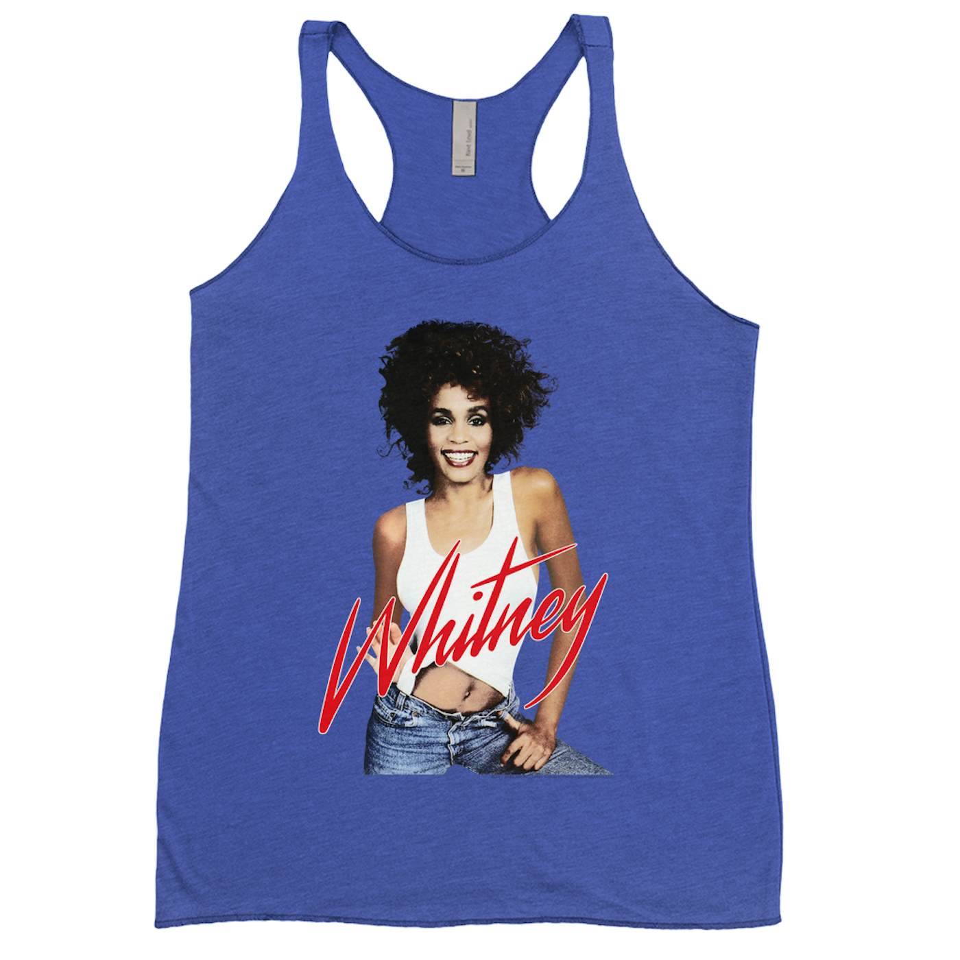 Whitney Houston Bold Colored Racerback Tank | Just Whitney Whitney Houston Shirt