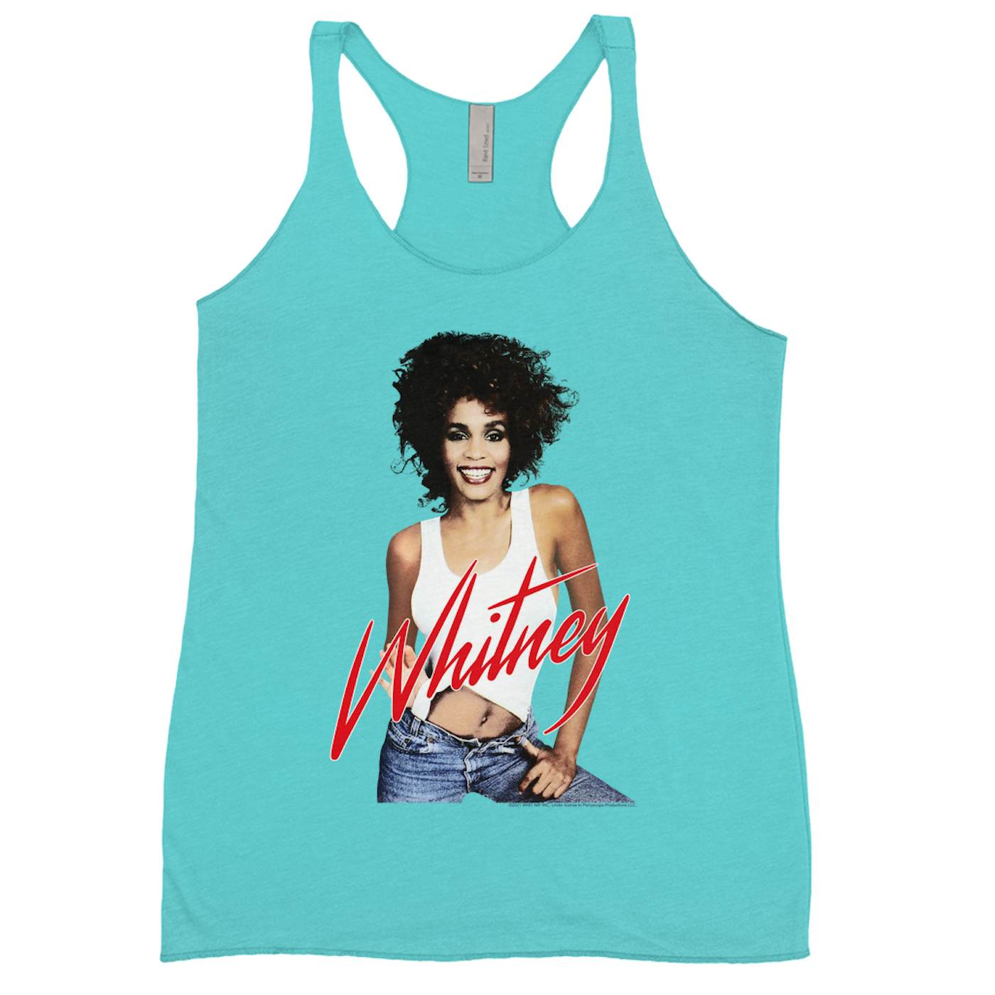 Whitney Houston Bold Colored Racerback Tank | Just Whitney Whitney Houston Shirt