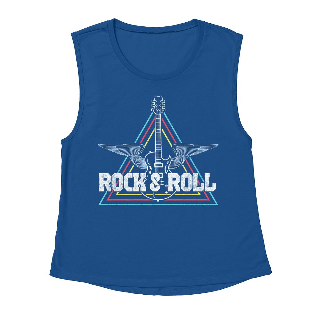 Merchbar Music Life Muscle Tank | Flying Guitar Rock n' Roll Merchbar ...
