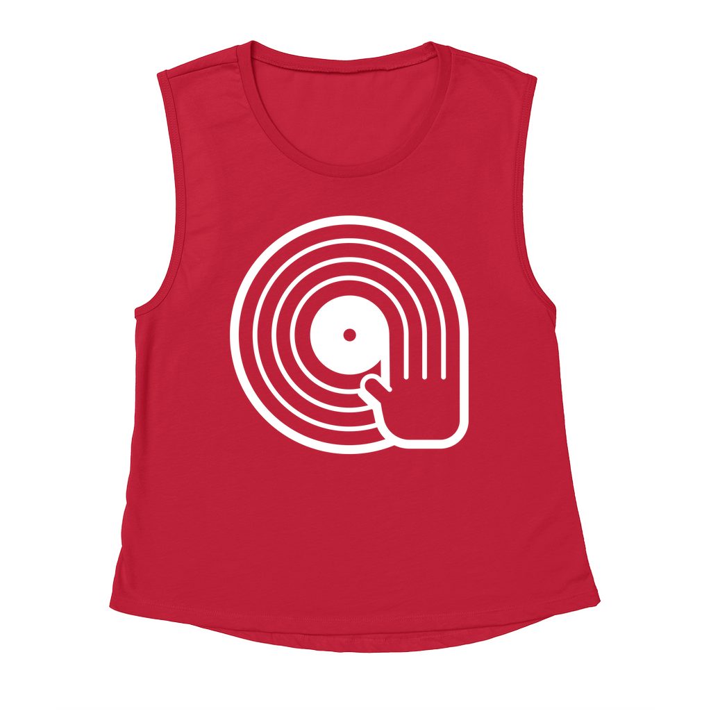 Merchbar Music Life Muscle Tank | DJ Spinning Vinyl Merchbar Music Life ...