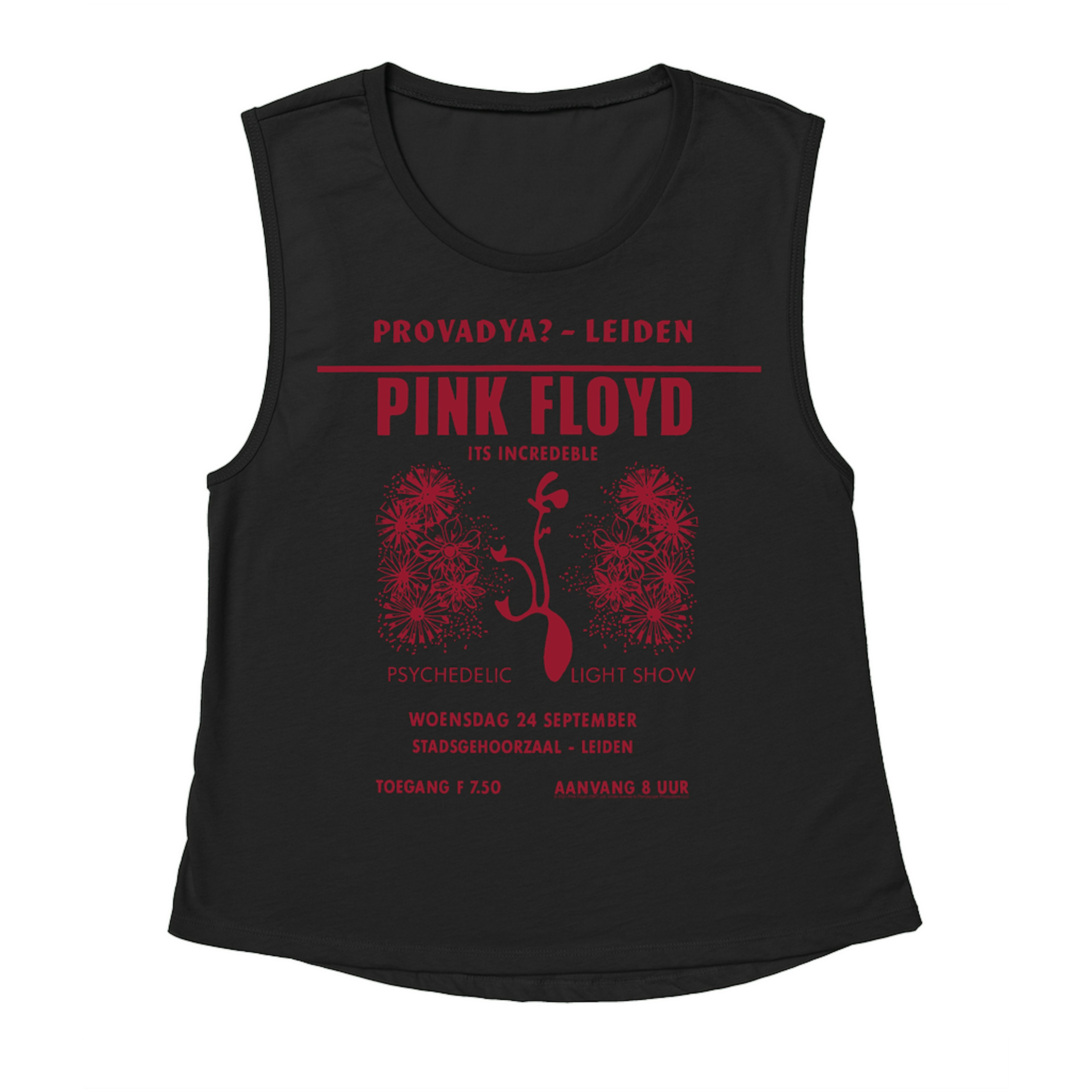 Pink Floyd Ladies' Muscle Tank Top | Provadya Concert Poster Pink Floyd ...