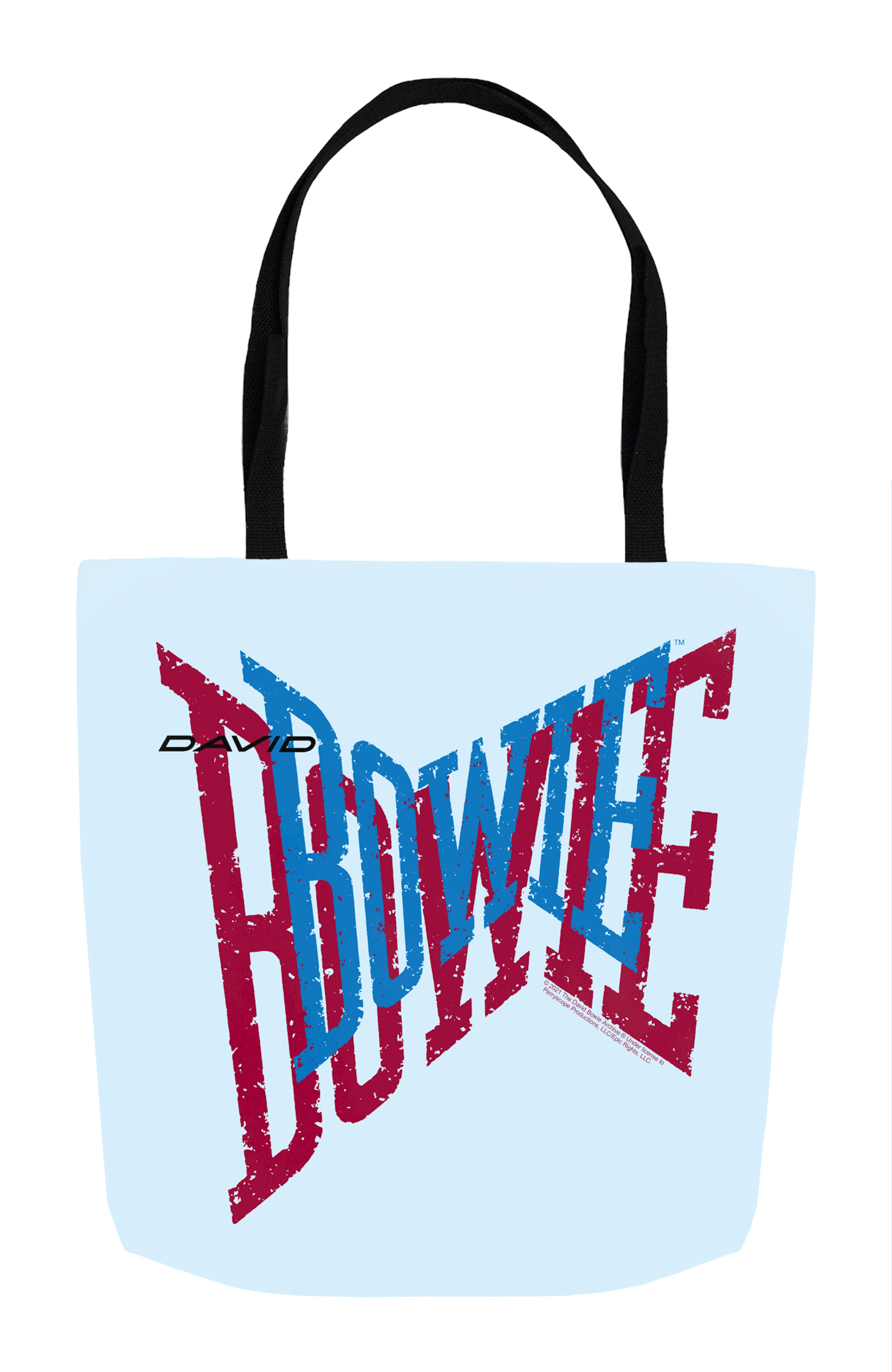 David Bowie Tote Bag | David Bowie Double Logo David Bowie Bag ...