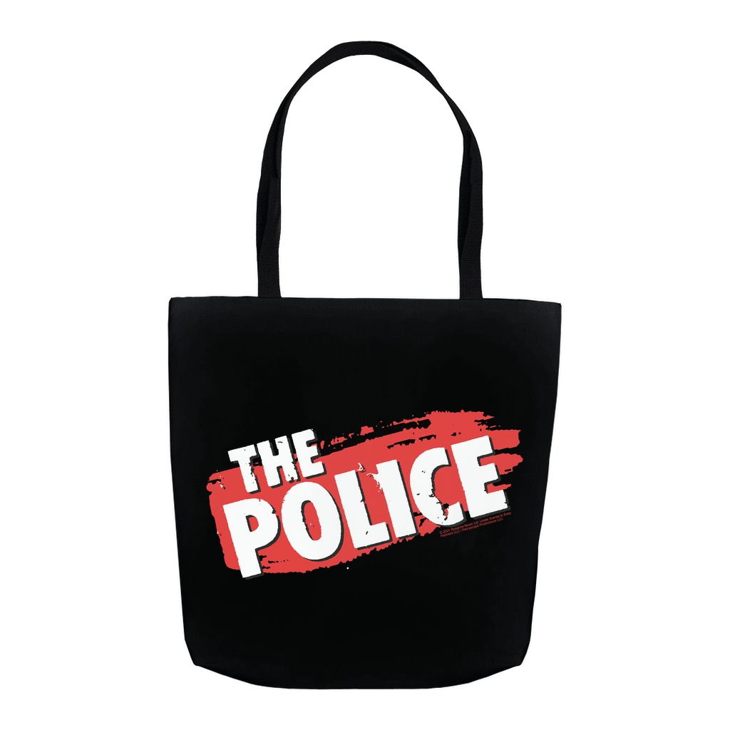 The Police Tote Bag | The Police Brush Stoke Logo The Police Bag ...