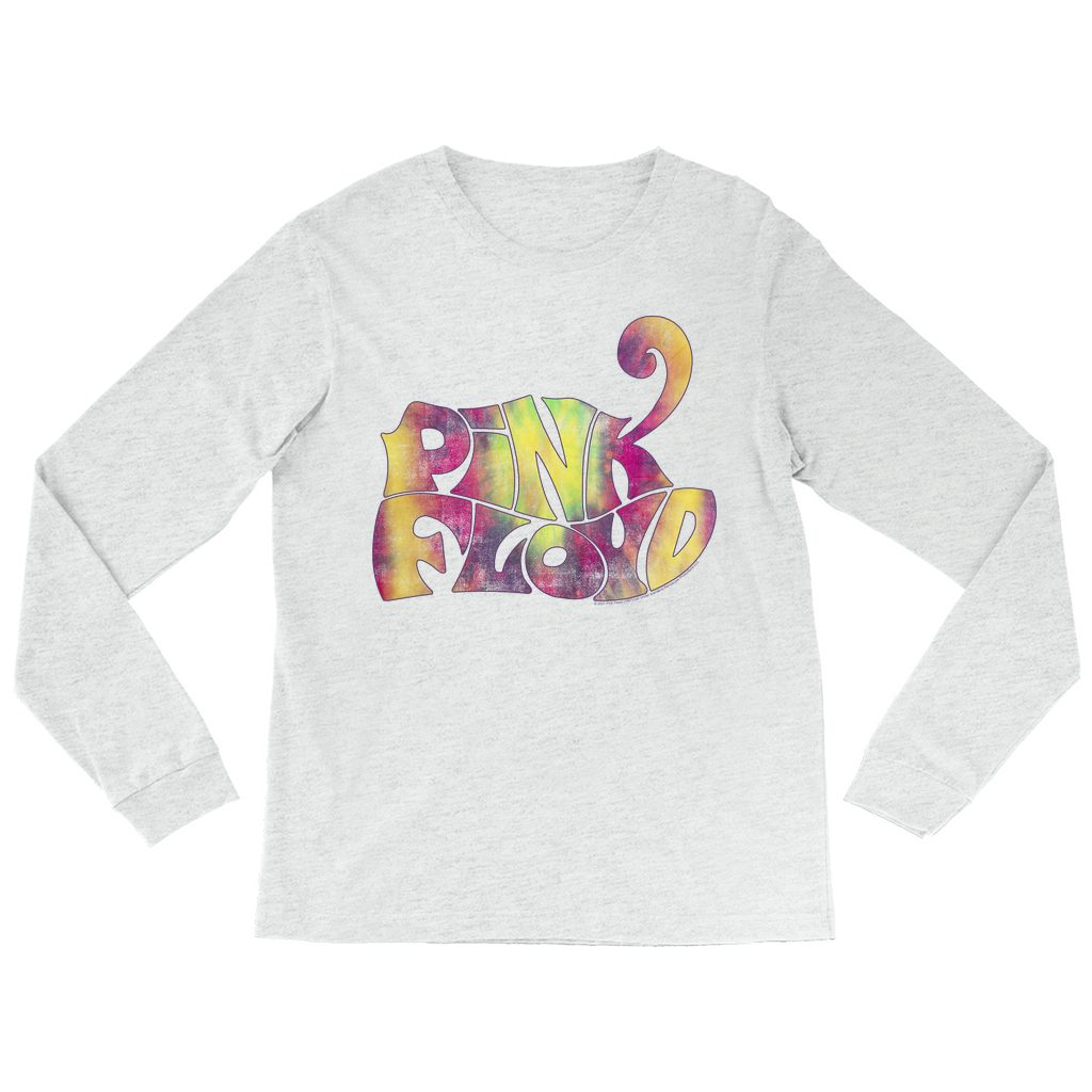 Pink Floyd Heather Long Sleeve Shirt | Tie Dye Groovy Logo Distressed ...