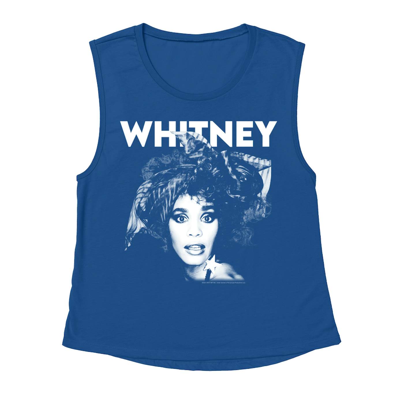 Whitney Houston Ladies' Muscle Tank Top | 1987 Photo White Whitney Design Whitney Houston Shirt ...