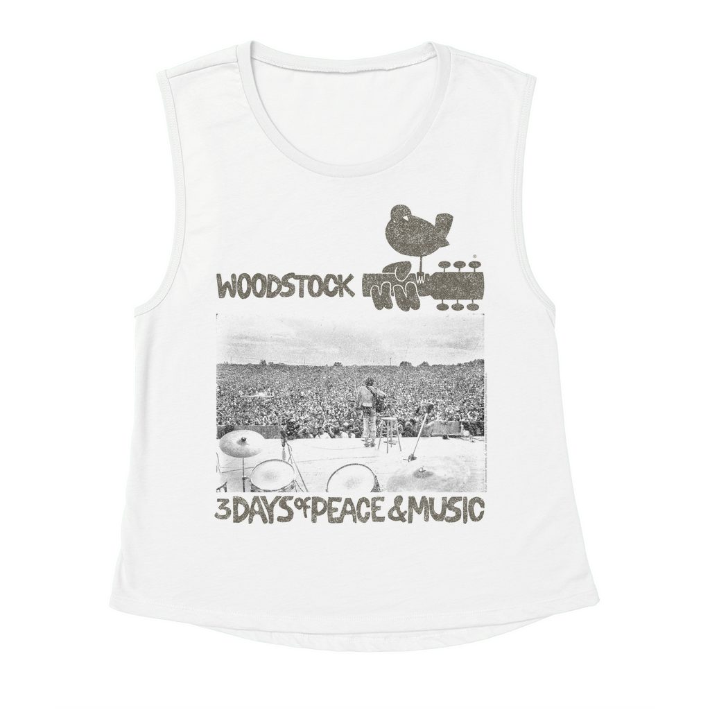 Woodstock Ladies' Muscle Tank Top | On Stage At Woodstock Woodstock Shirt