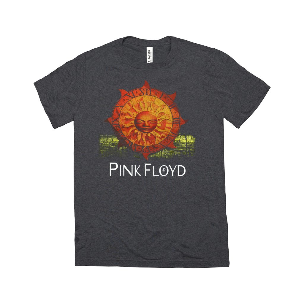 Pink Floyd Triblend T-Shirt | Sundial Brockum Design Distressed Pink ...