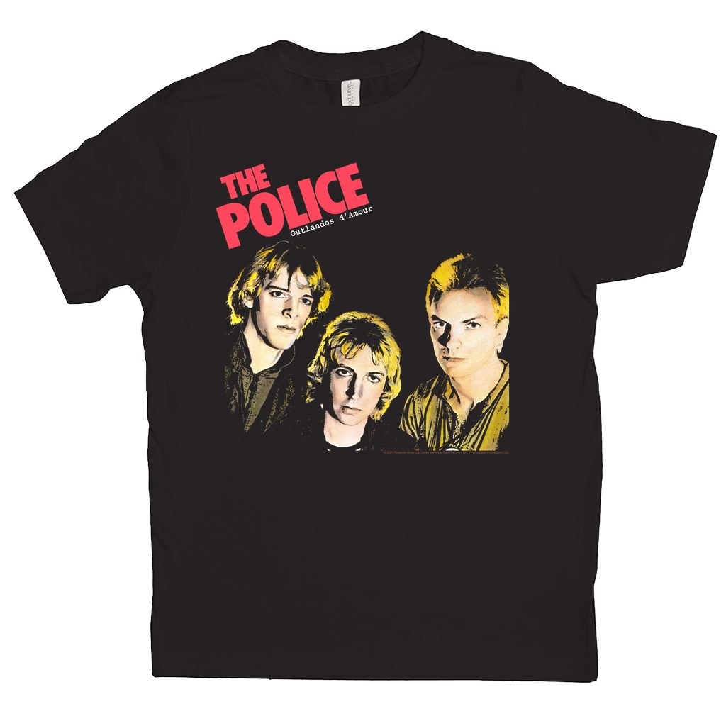 The Police Kids T-Shirt | Outlandos Album Cover The Police Kids Shirt