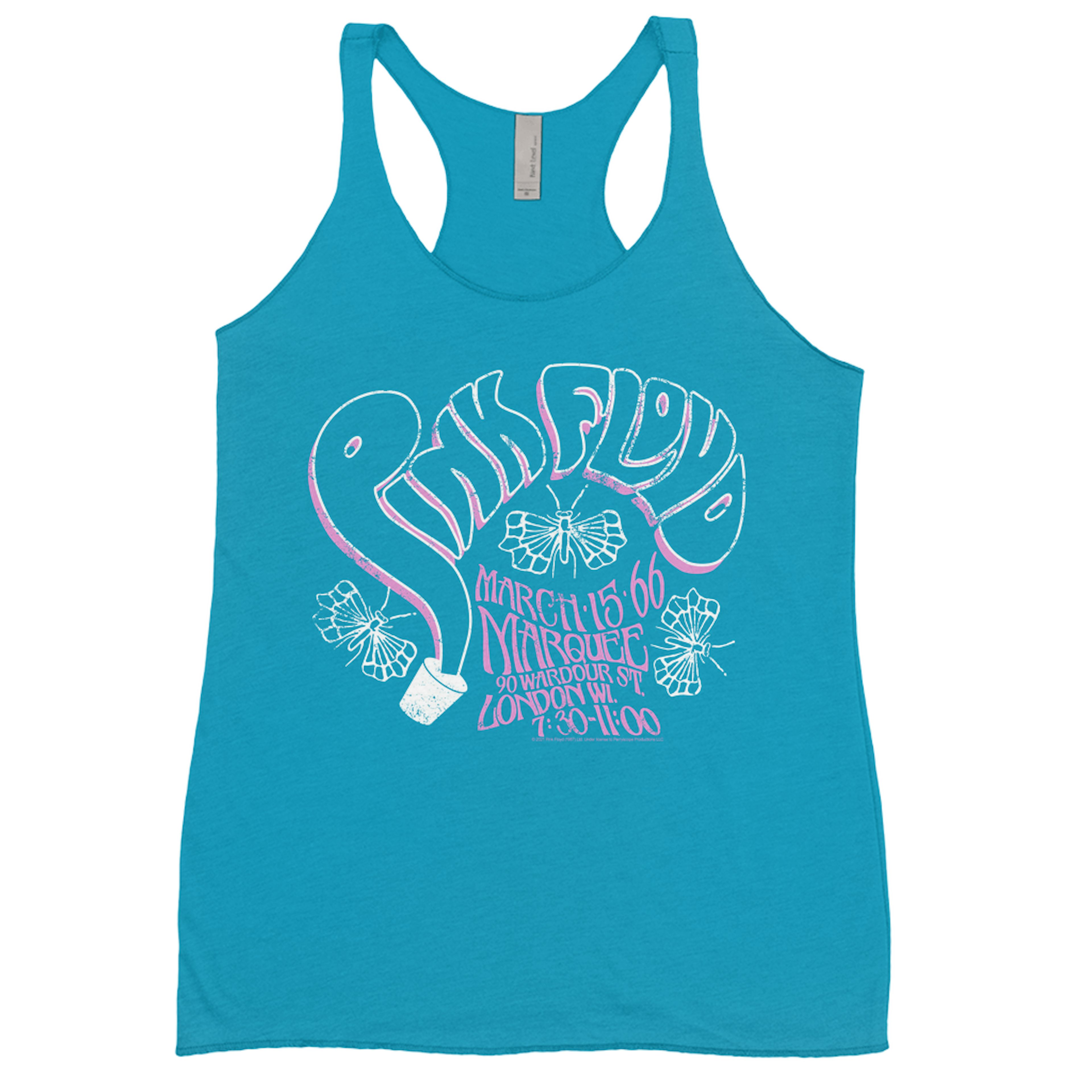 Pink Floyd Ladies' Tank Top | Marquee 1966 Concert Flyer Logo ...