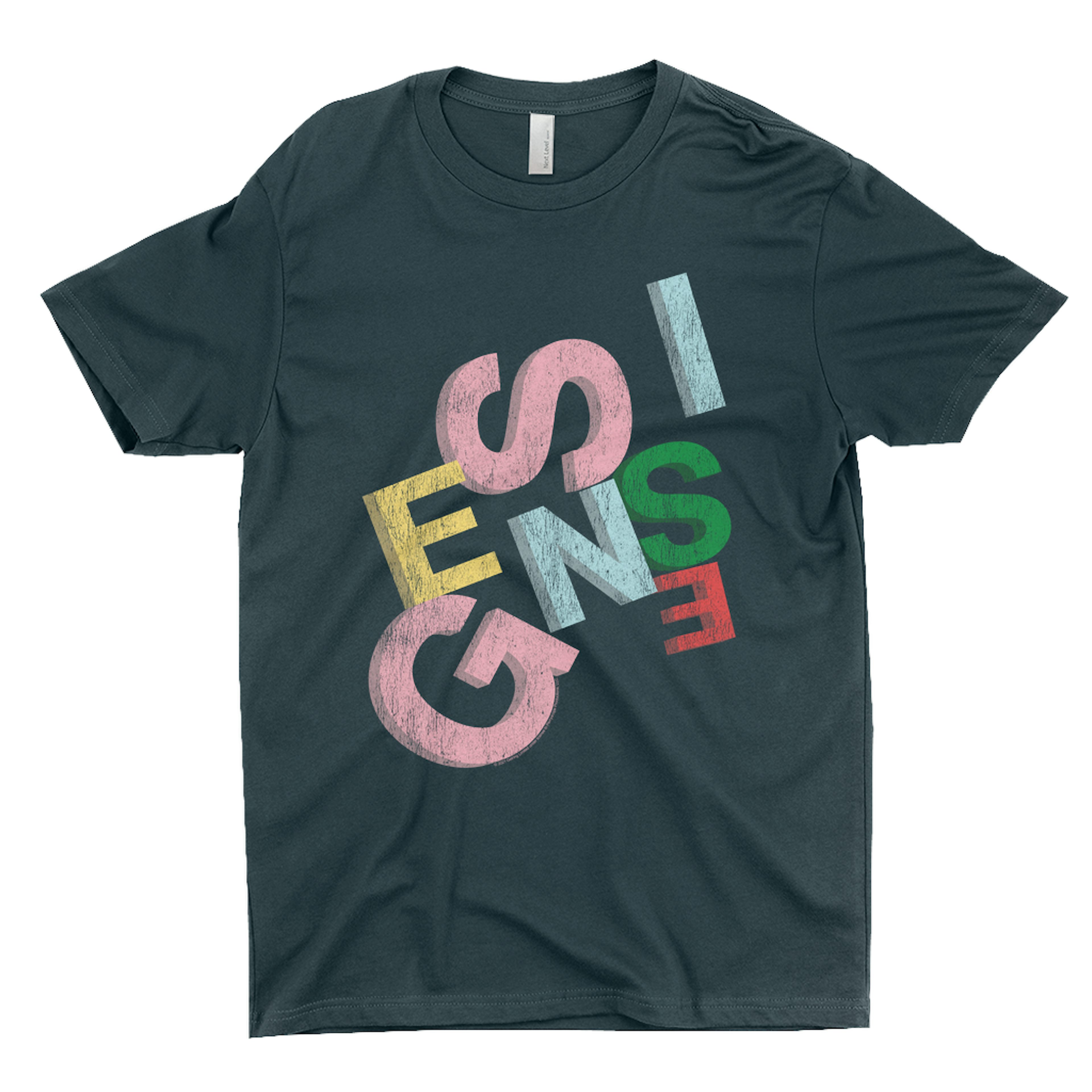 Genesis T-Shirt | Sketch Pastel Letting Distressed Genesis Shirt