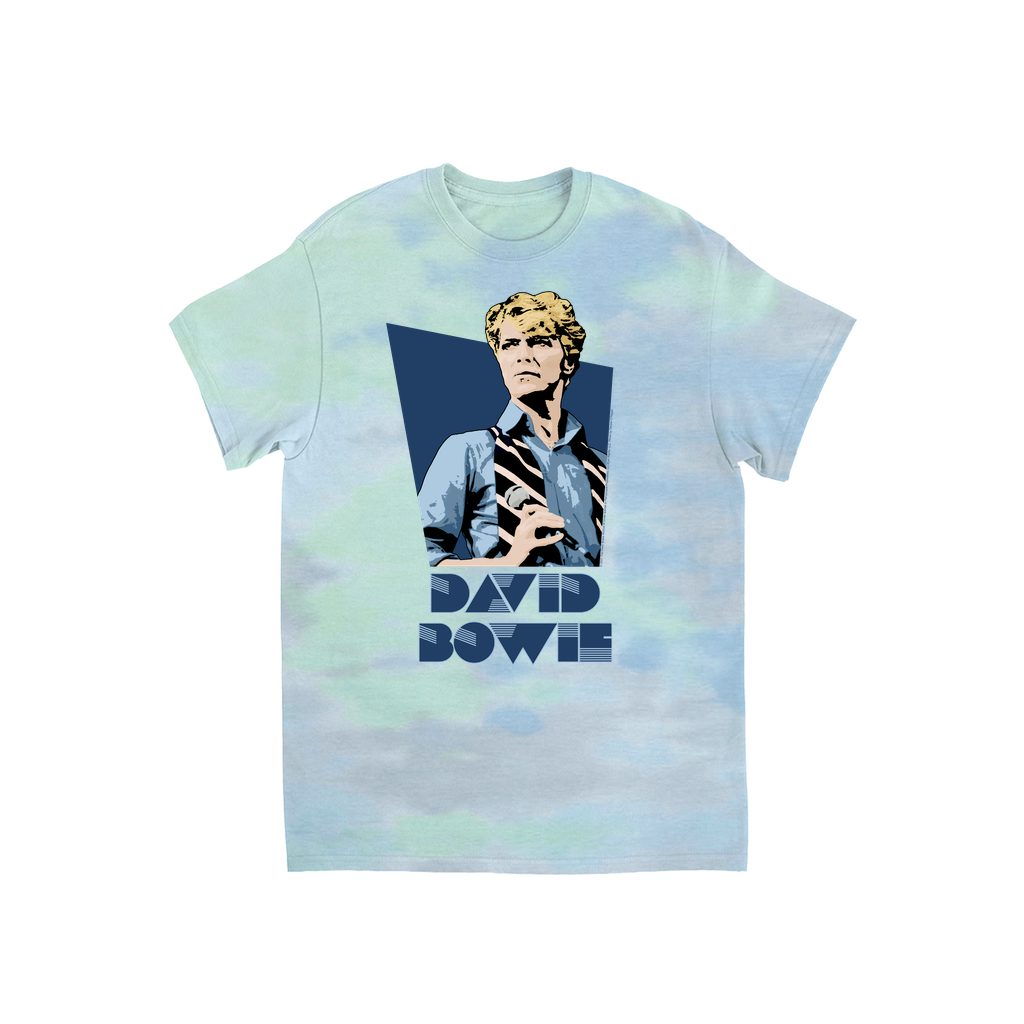 David Bowie Tie Dye T-Shirt | Bowie 1983 Concert Illustration (Merchbar ...