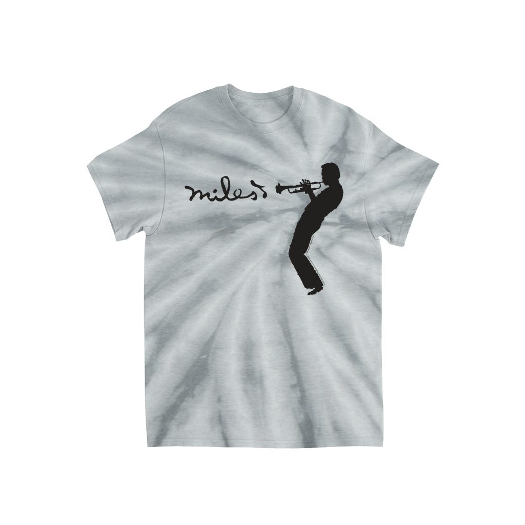 Miles Davis Tie Dye T-Shirt | Miles Playing Trumpet Logo Miles Davis Shirt