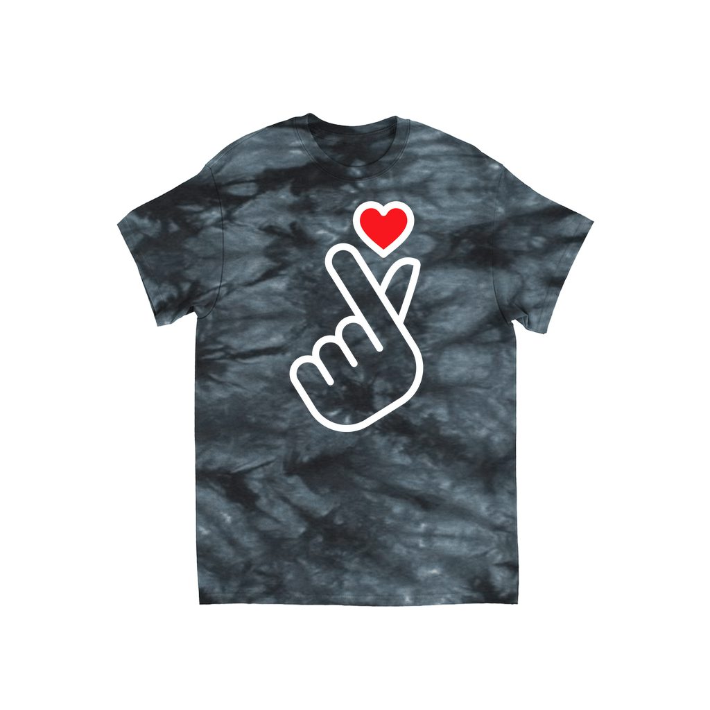 Merchbar Music Life Tie Dye T-Shirt | Kpop Finger Heart Design Merchbar ...