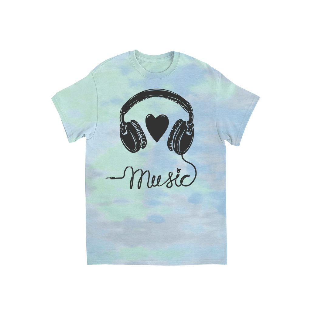 Merchbar Music Life Tie Dye T-Shirt | I Heart Music Merchbar Music Life ...