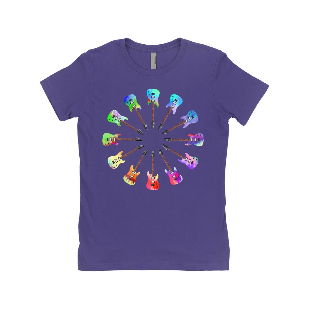 Music Life - Guitar Merchbar Music Life Ladies' Boyfriend T-Shirt ...