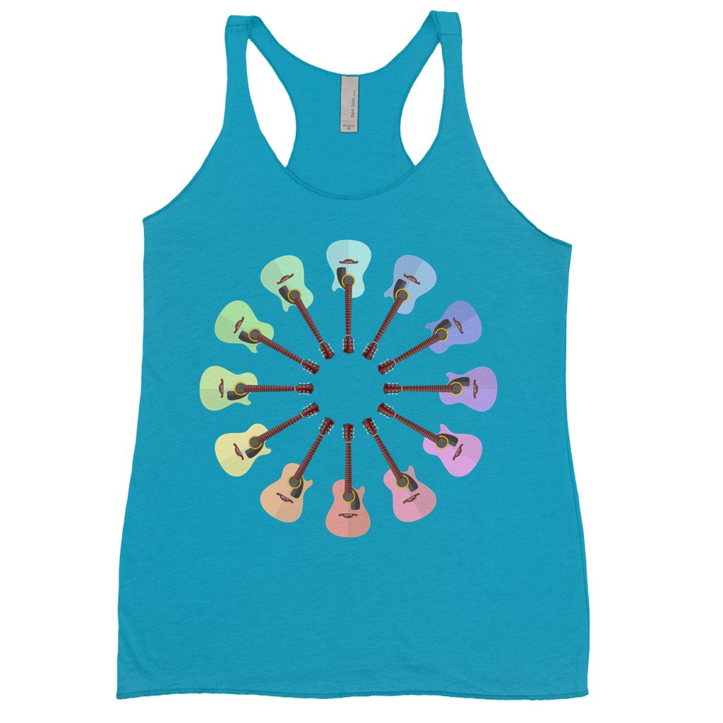 Music Life - Guitar Merchbar Music Life Ladies' Tank Top | Cut-Away ...