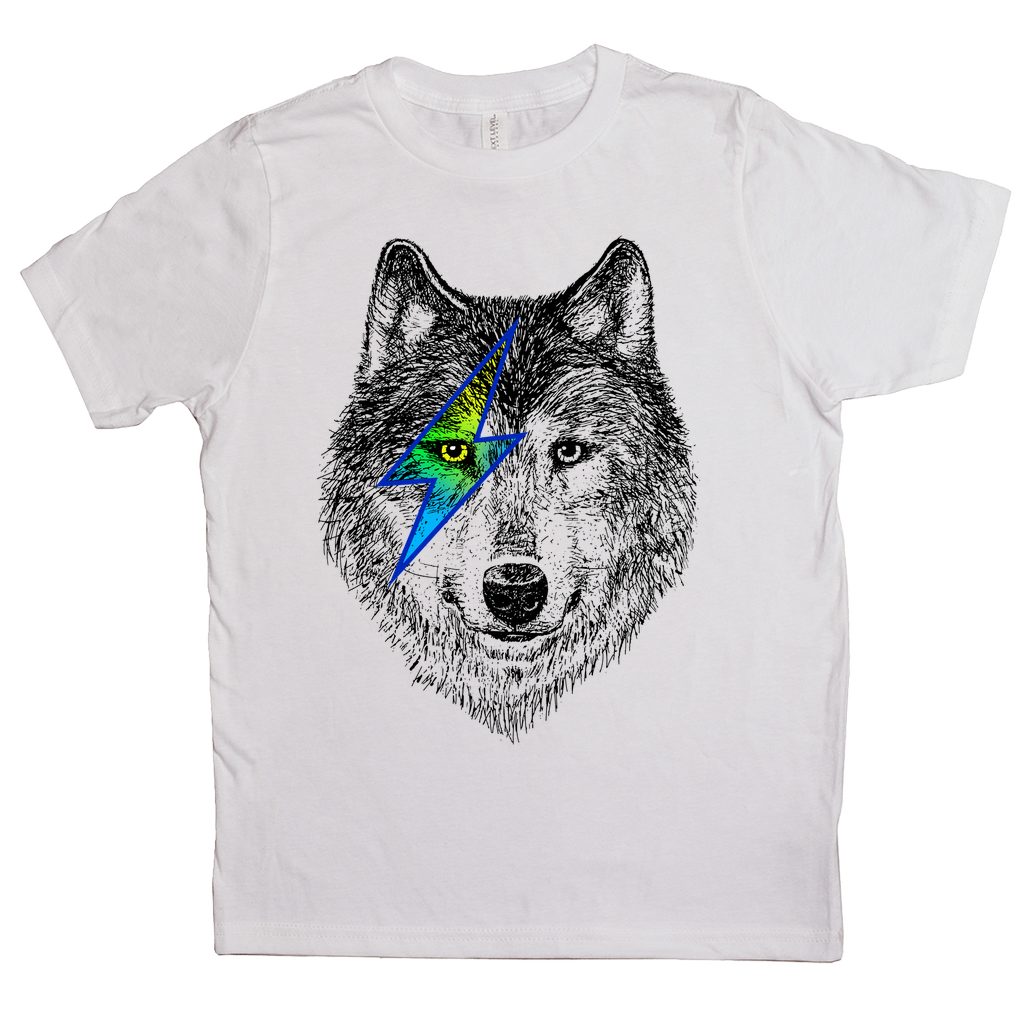 Merchbar Music Life Kids T-Shirt | Glam Rock Wolf Merchbar Music Life ...
