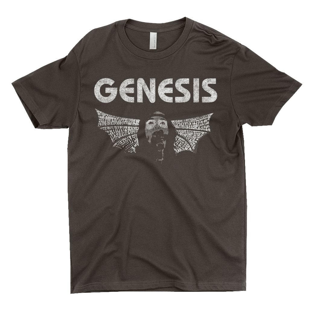 Genesis T-Shirt | Vintage White Band Logo Distressed Genesis Shirt