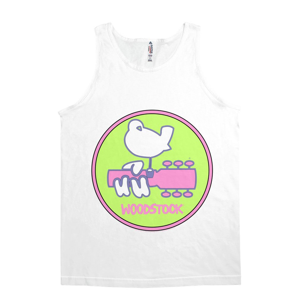 Woodstock Unisex Tank Top | Neon Pastel Ombre Logo Design (Merchbar ...