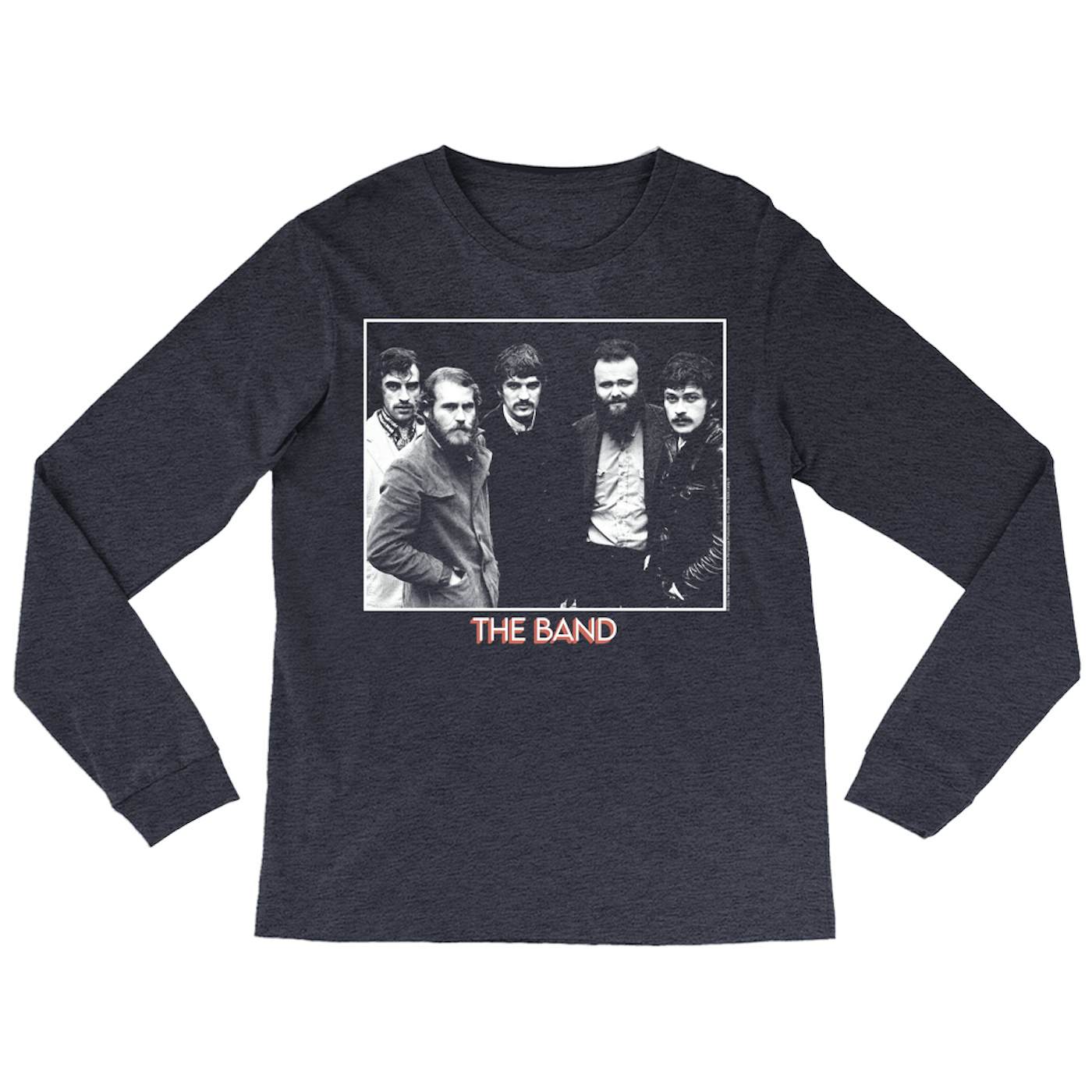 The Band Long Sleeve Shirt | Framed Group Photo And Logo The Band Shirt