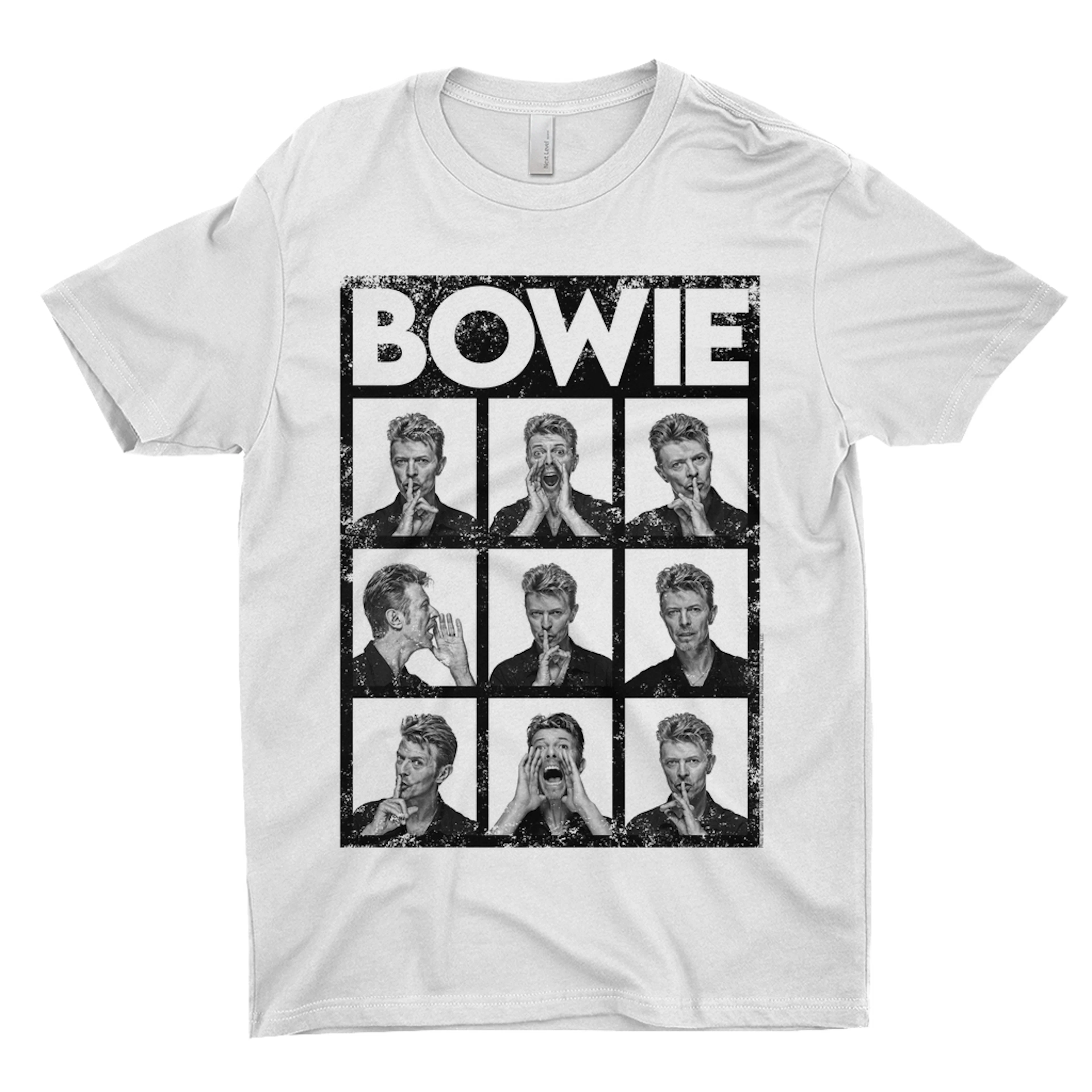 David Bowie T-Shirt | Black And White Photo Shoot Collage Design ...
