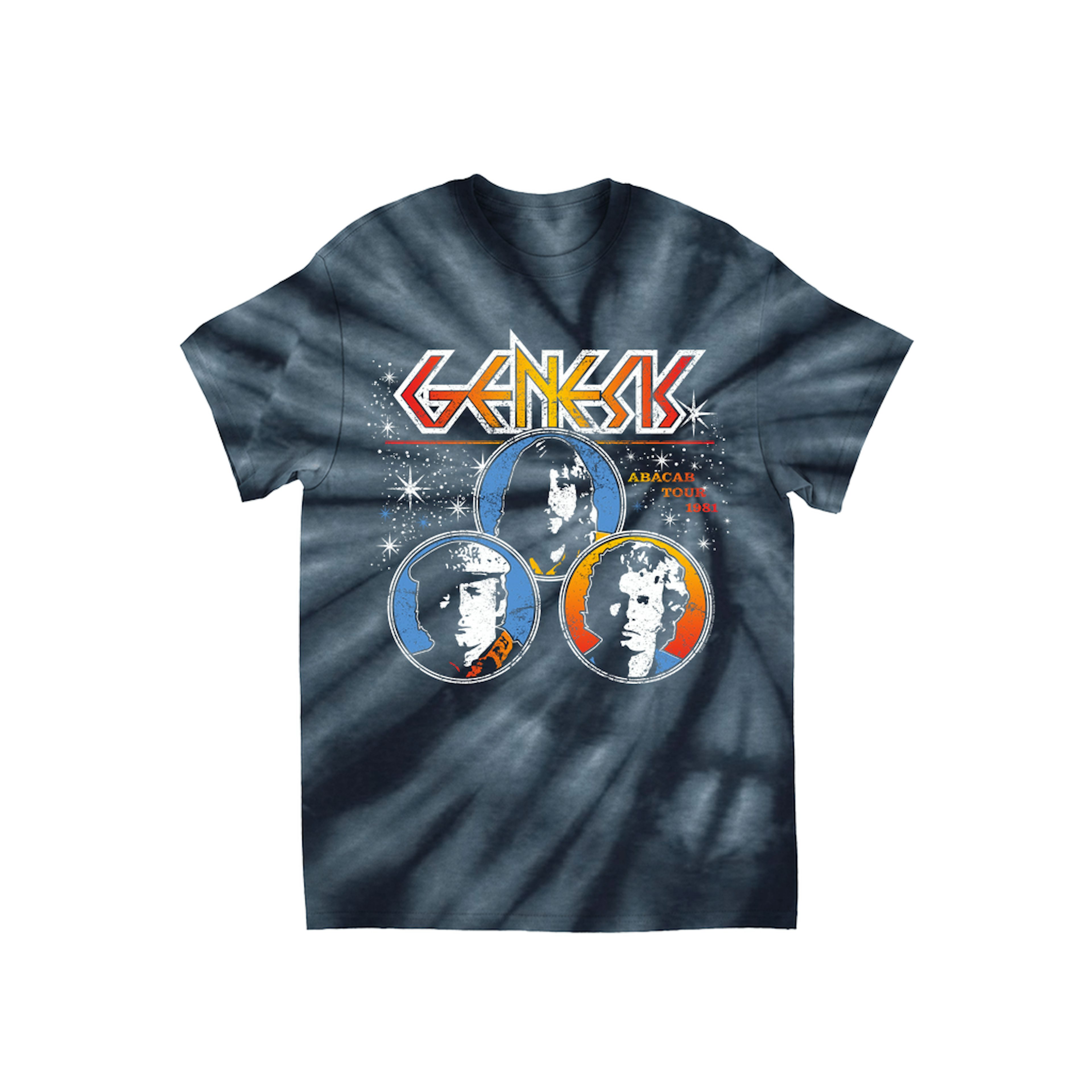 Genesis Tie Dye T-Shirt | 1981 Abacab Tour Distressed Genesis Shirt