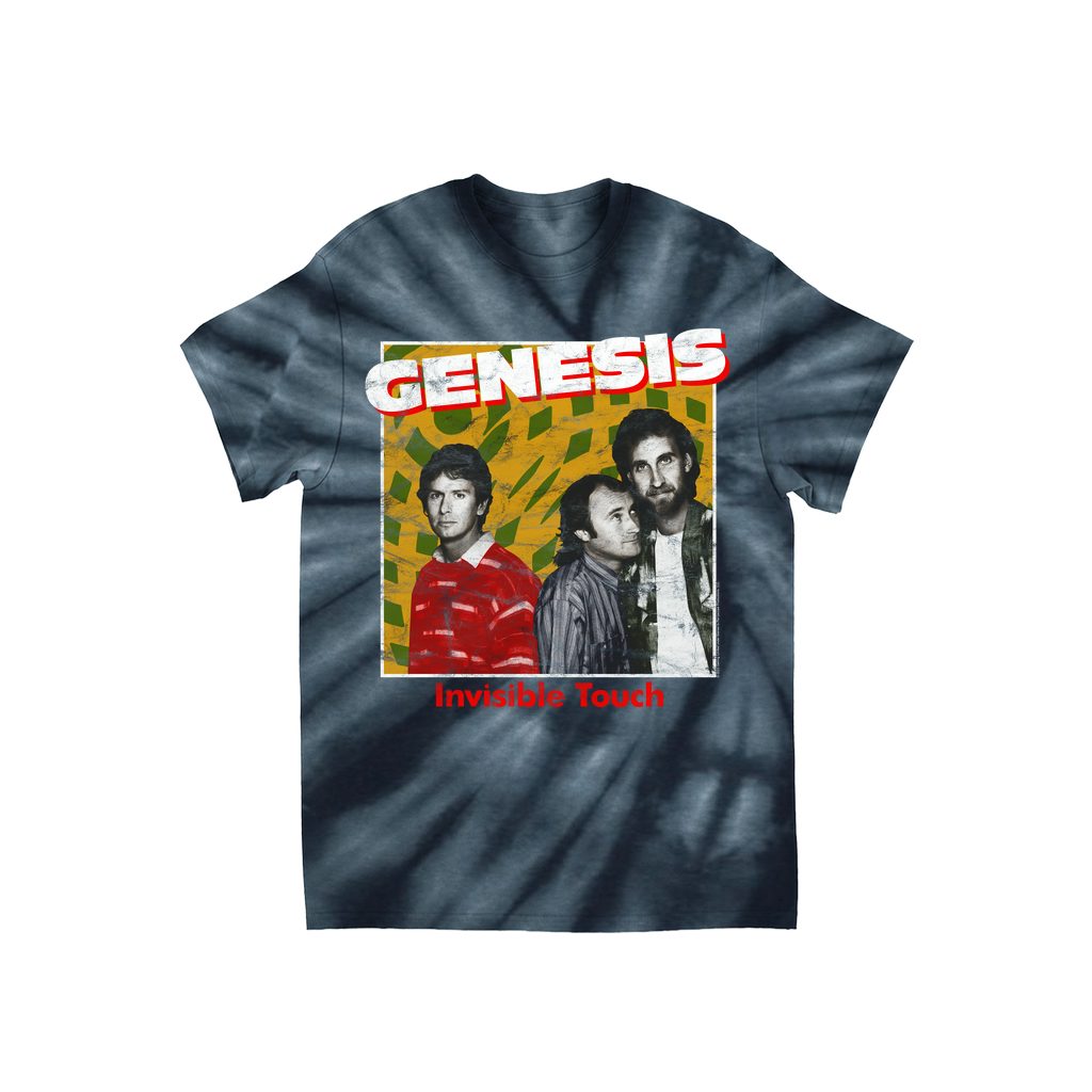 Genesis Tie Dye T-Shirt | Invisible Touch Throwback Poster Distressed ...