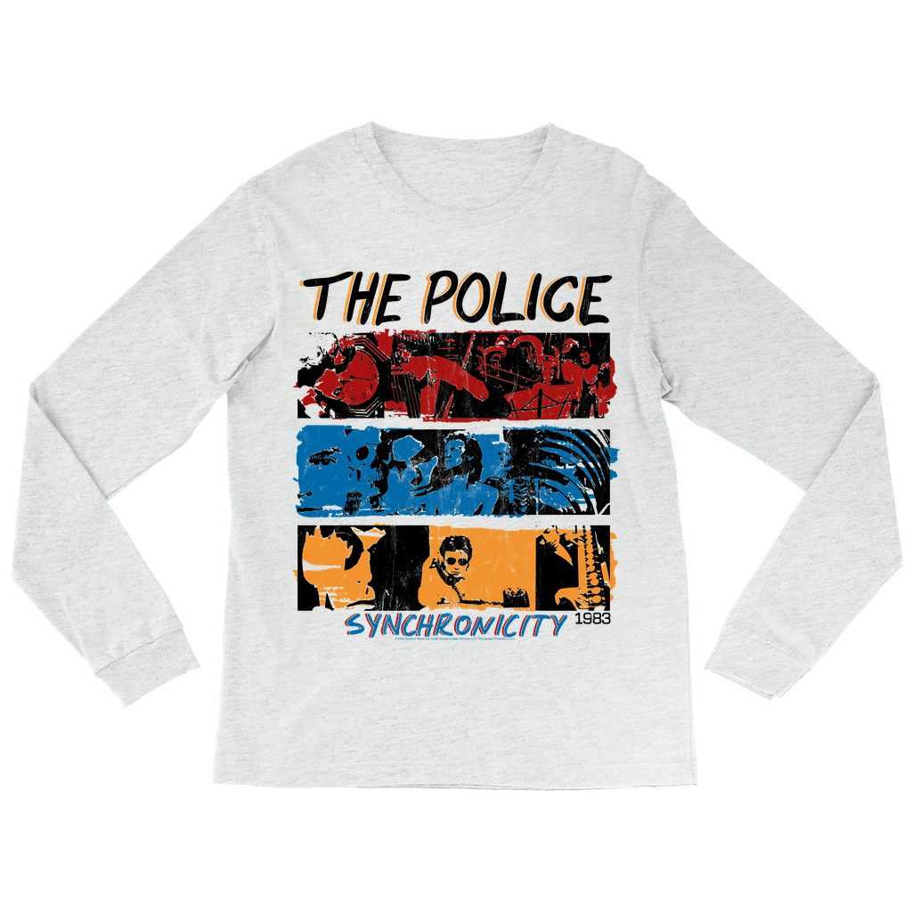 The Police Long Sleeve Shirt | 1983 Synchronicity Tour Distressed ...
