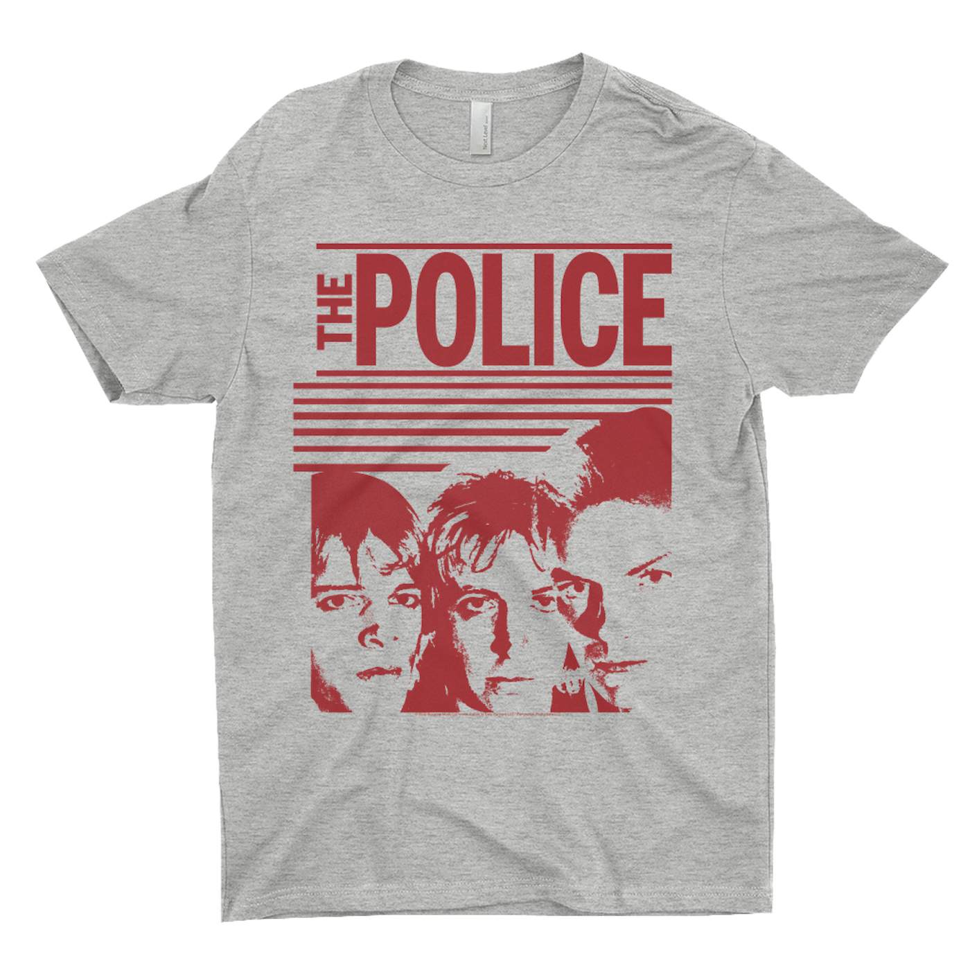 The Police T-Shirt | Red Outlandos D'Amour Album Design (Merchbar ...