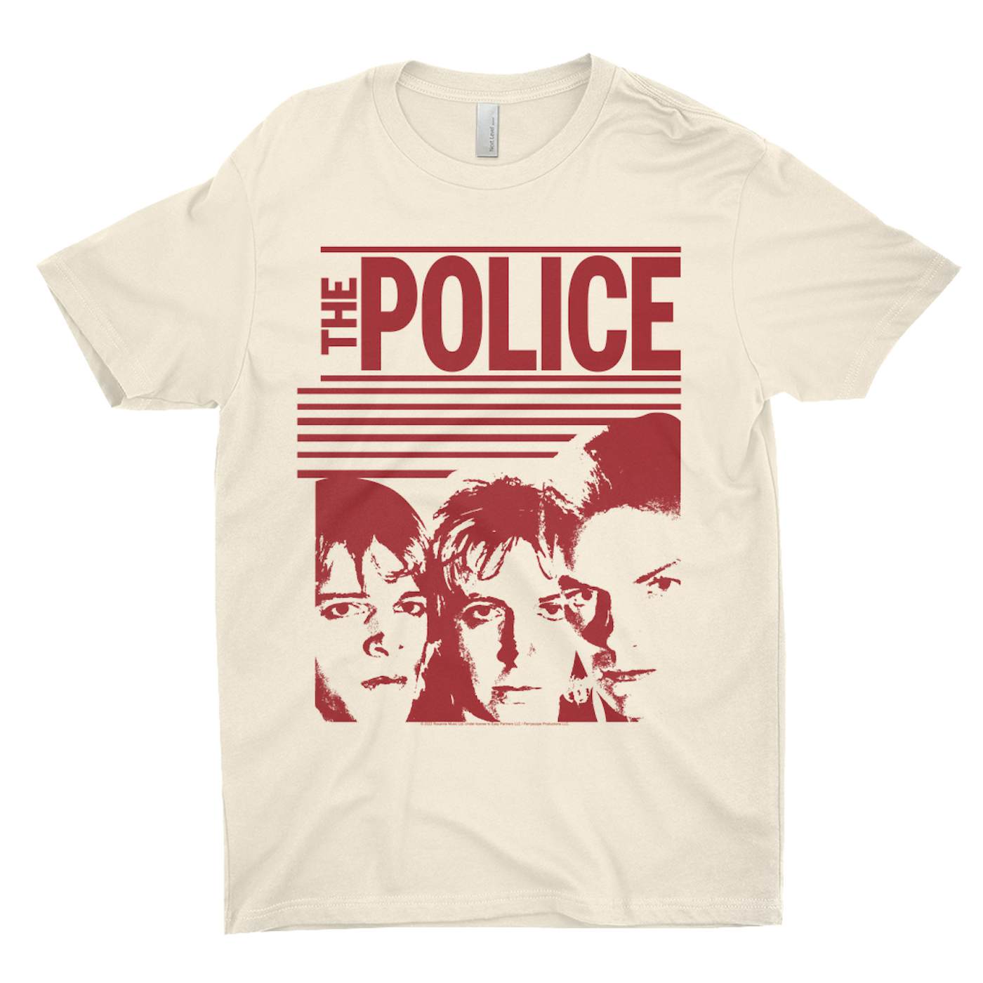The Police T-Shirt | Red Outlandos D'Amour Album Design (Merchbar ...