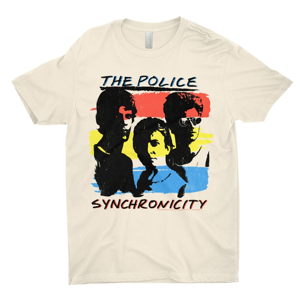 The Police T-Shirt | Synchronicity Colorful Album Design (Merchbar ...
