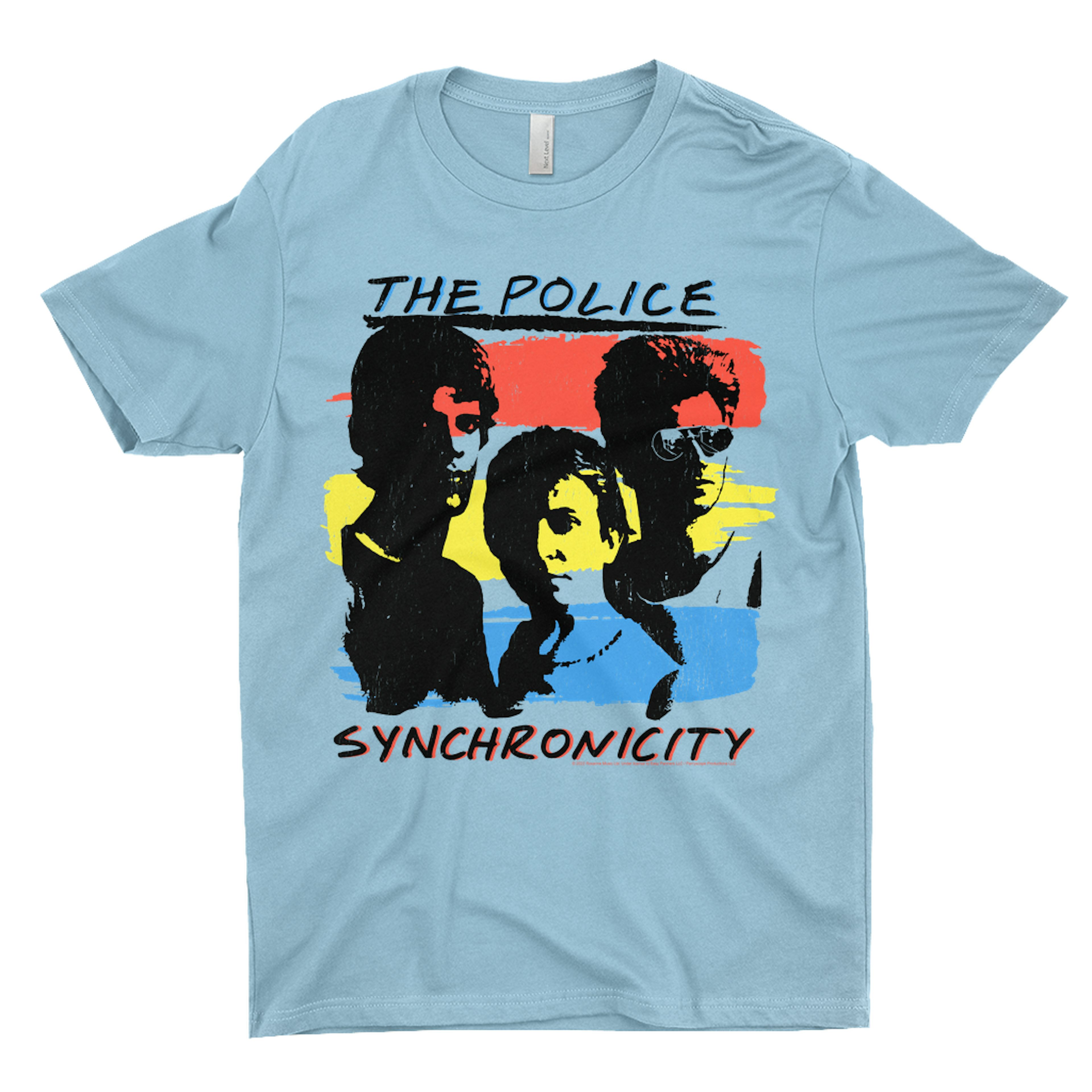The Police T-Shirt | Synchronicity Colorful Album Design (Merchbar ...