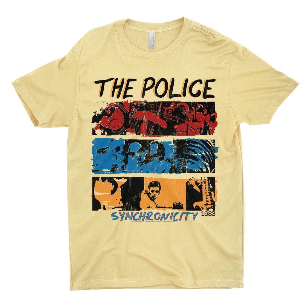 The Police T-Shirt | 1983 Synchronicity Tour Distressed (Merchbar ...