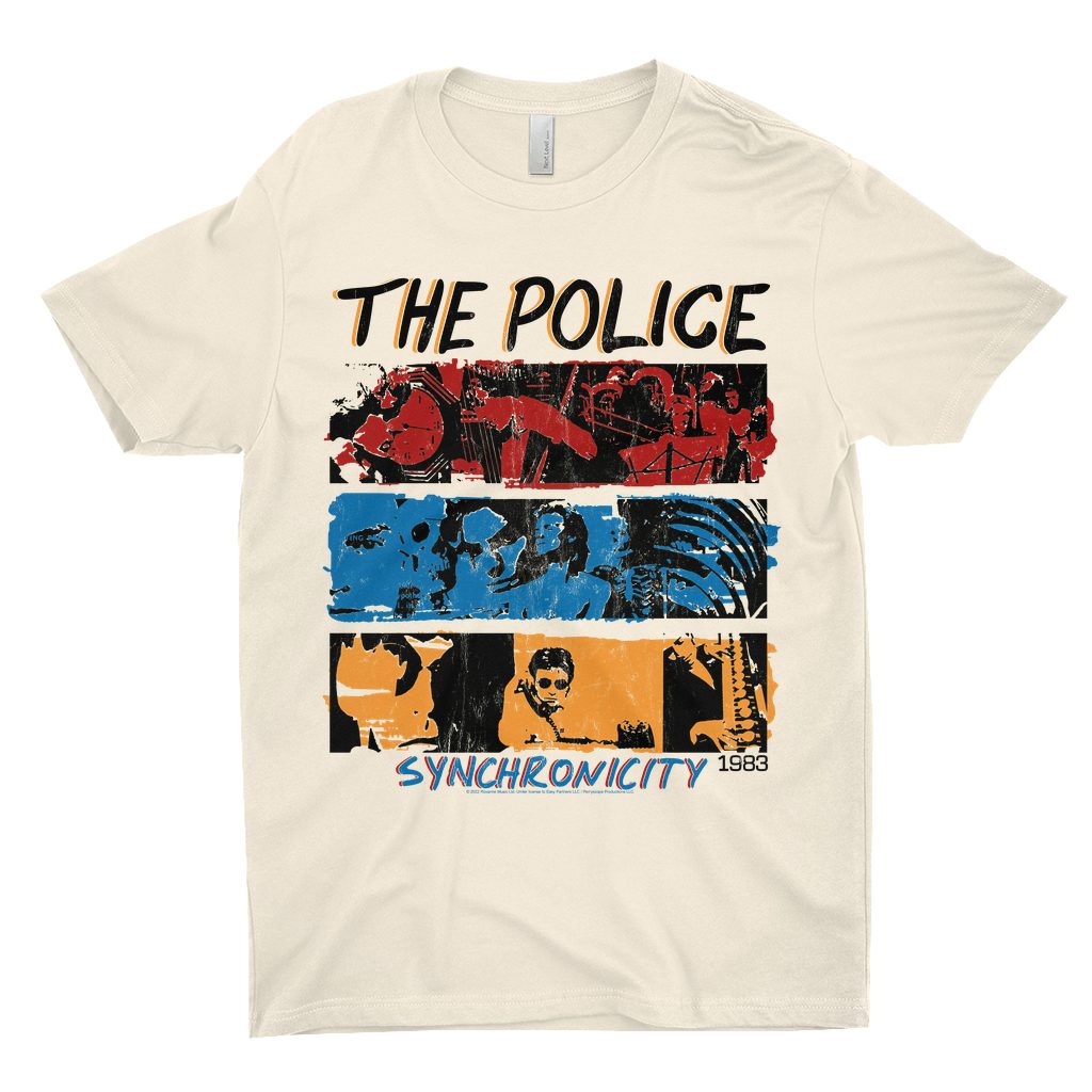 The Police T-Shirt | 1983 Synchronicity Tour Distressed (Merchbar ...